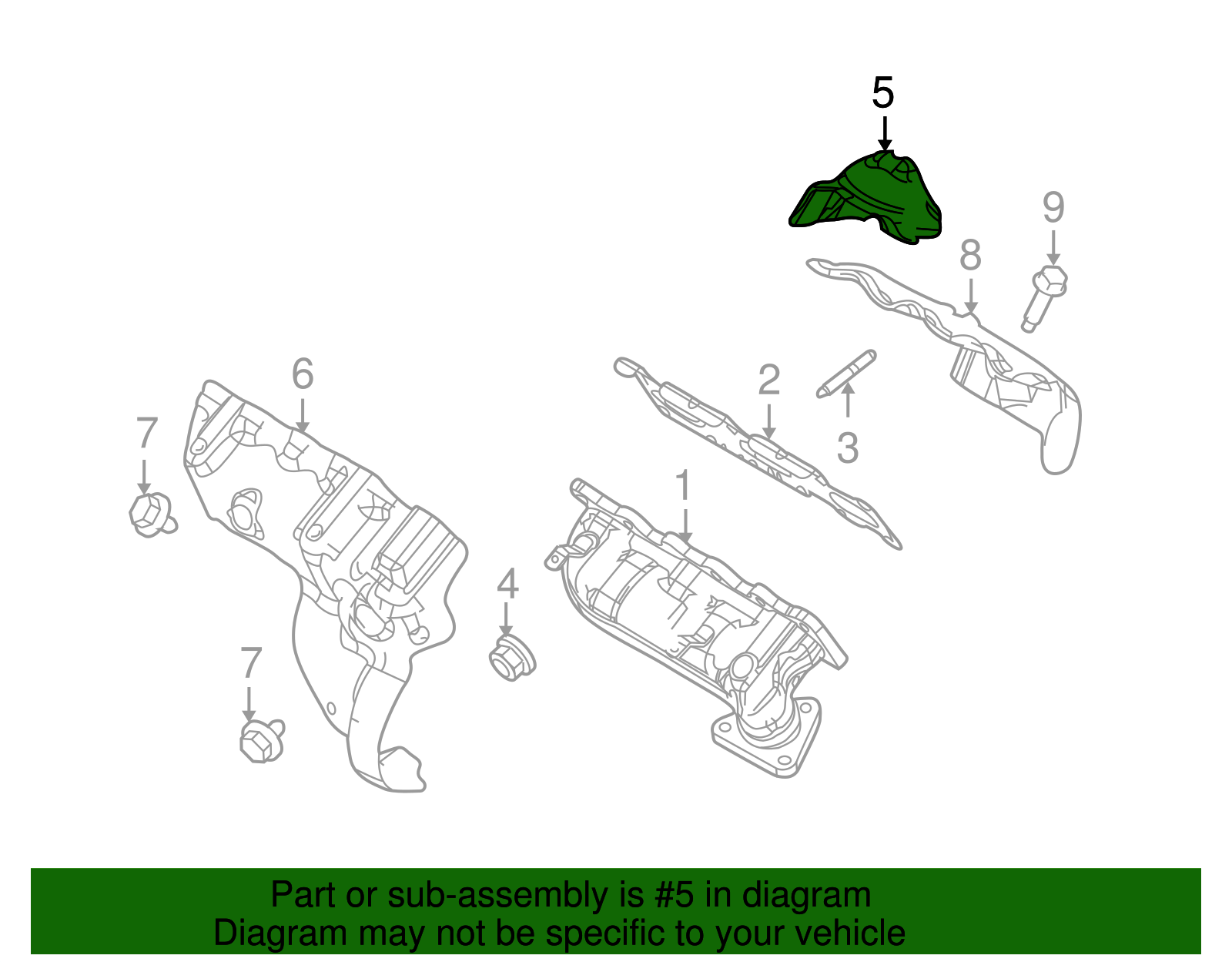 2010-2019 Ford Exhaust Manifold Heat Shield GB5Z-9A462-A | Awesome ...