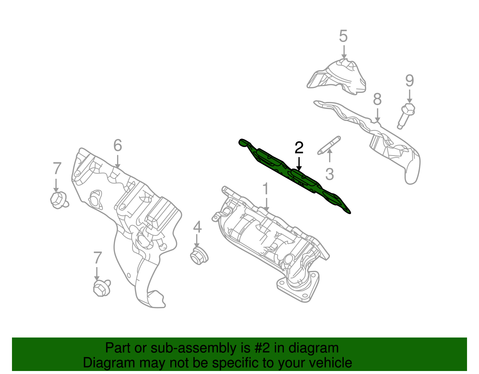 2010-2019 Ford Manifold Gasket AA5Z-9448-D | Ford OEM Parts Outlet