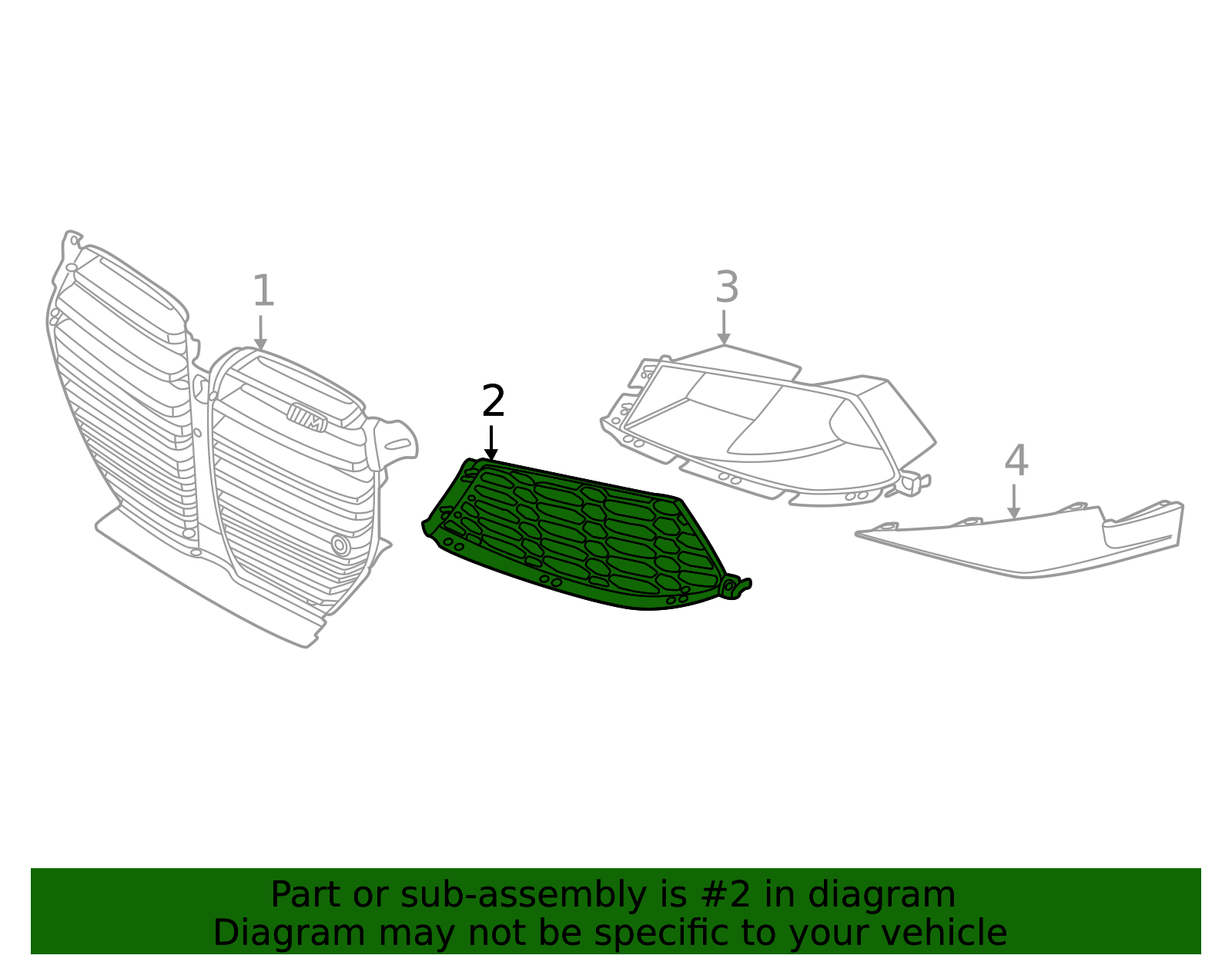 Genuine BMW 51-11-8-069-439 | Air Inlet Grille | FREE Shipping on Most ...
