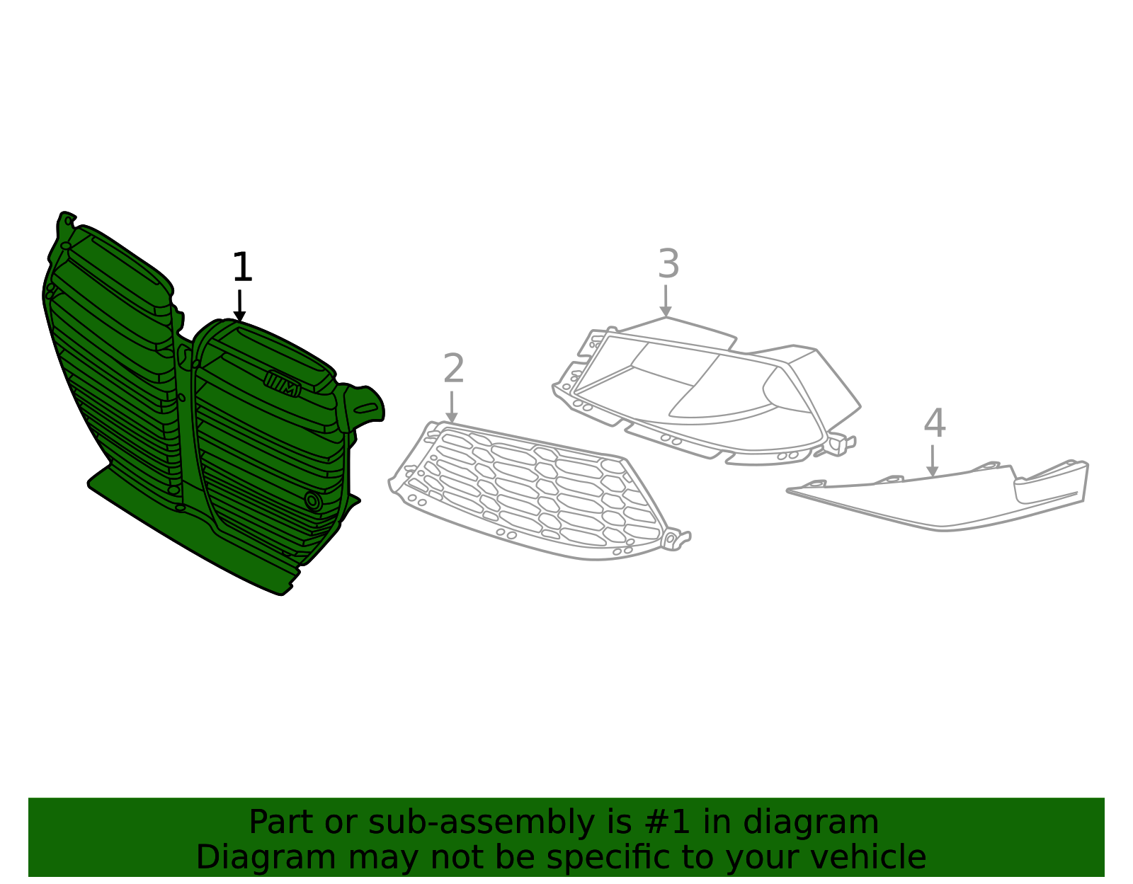 51-13-8-081-142 - 2021-2024 BMW M4 - Grille | BMWPartsHub