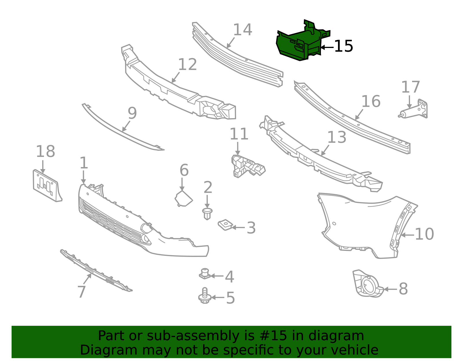 57013-0A010 - Stay Bracket - OEM Genuine Toyota Parts