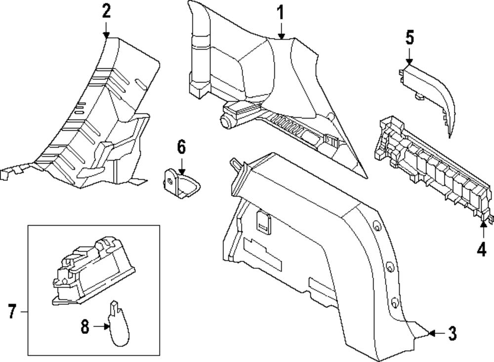 2025 Nissan Kicks Upper Quarter Trim 84940-7LF0A | My Nissan Part
