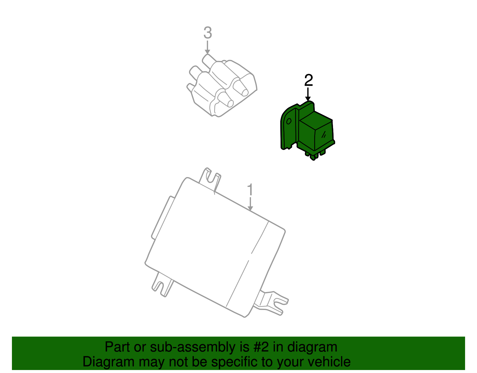 25229AA030 - Powertrain Control Module (PCM) Relay 2000-2006 Subaru ...