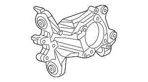 5090071AE - Rear Knuckle Left - 2014-2020 Jeep Cherokee | Mopar Parts ...