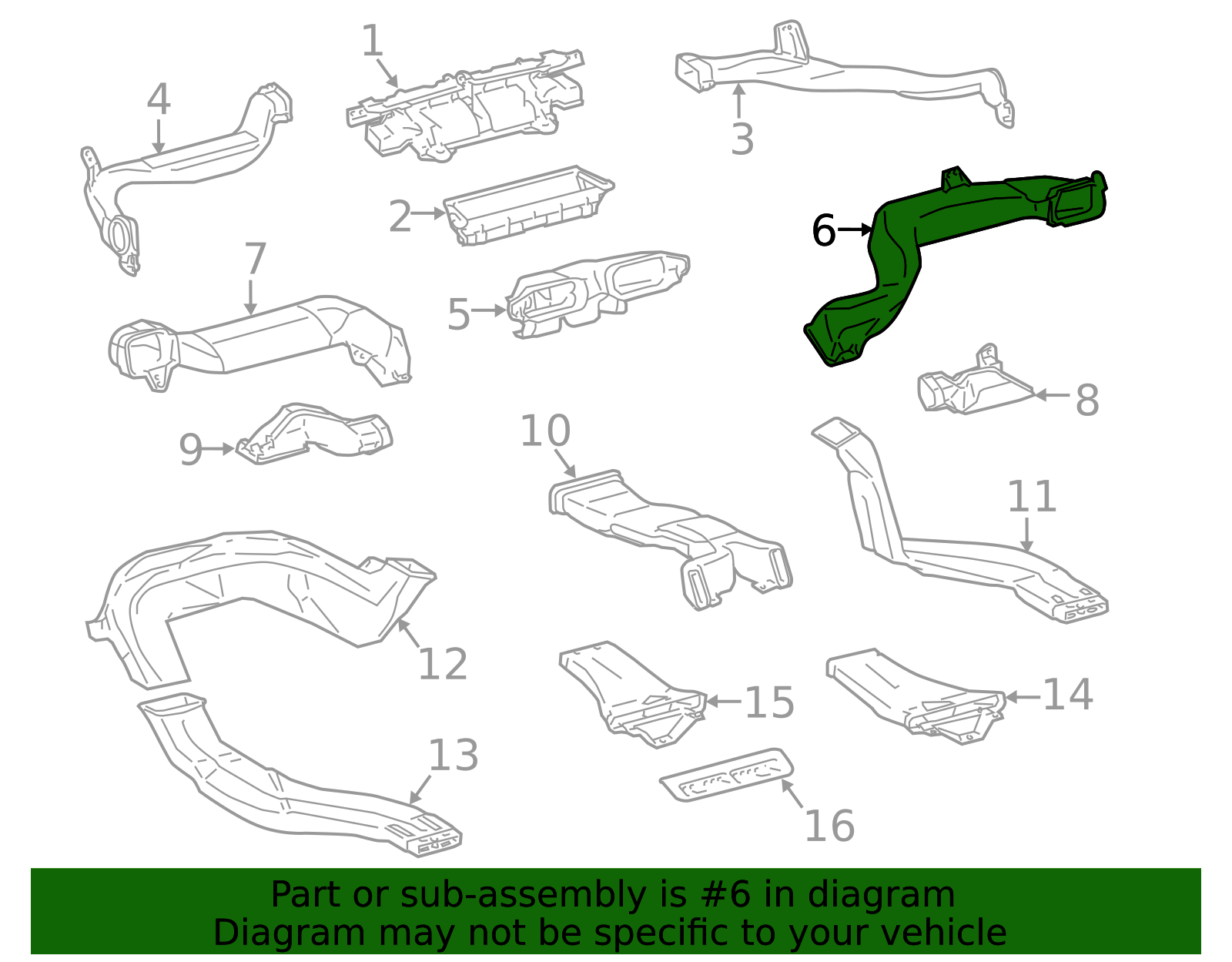 55845-30290 - High-Quality Instrument Panel Air Duct for 2016-2020 ...