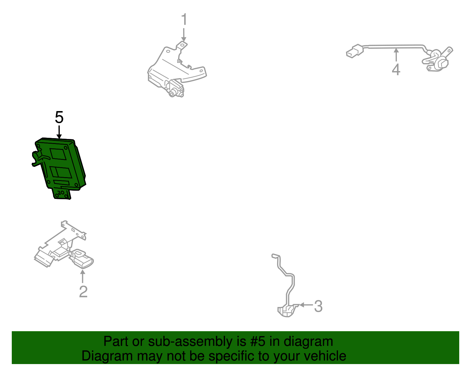 2017 Nissan Armada Control Module 284A1-5ZW0A | Nissan Parts Central