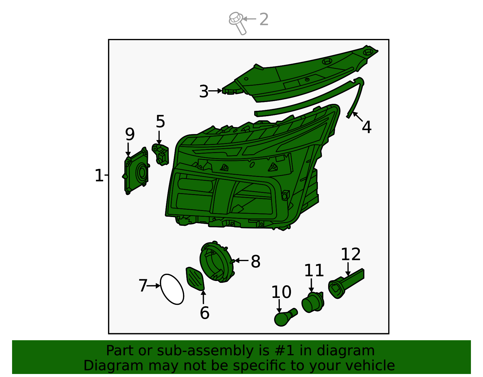 92101-S2500 - 2021-2023 Hyundai Santa Fe - Composite Assembly ...