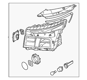 92102-S2500 - Hyundai Composite Assembly 2021-2023 Hyundai Santa Fe ...