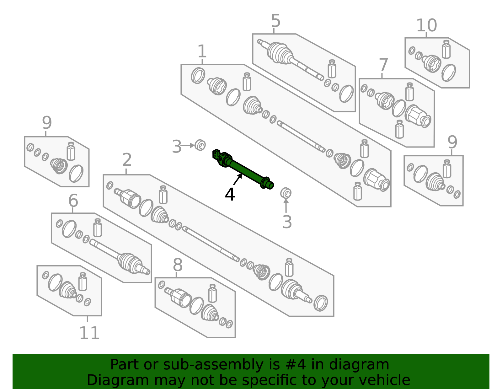 49560-K9400 - High-Quality CV Intermediate Shaft for 2020-2025 Hyundai ...