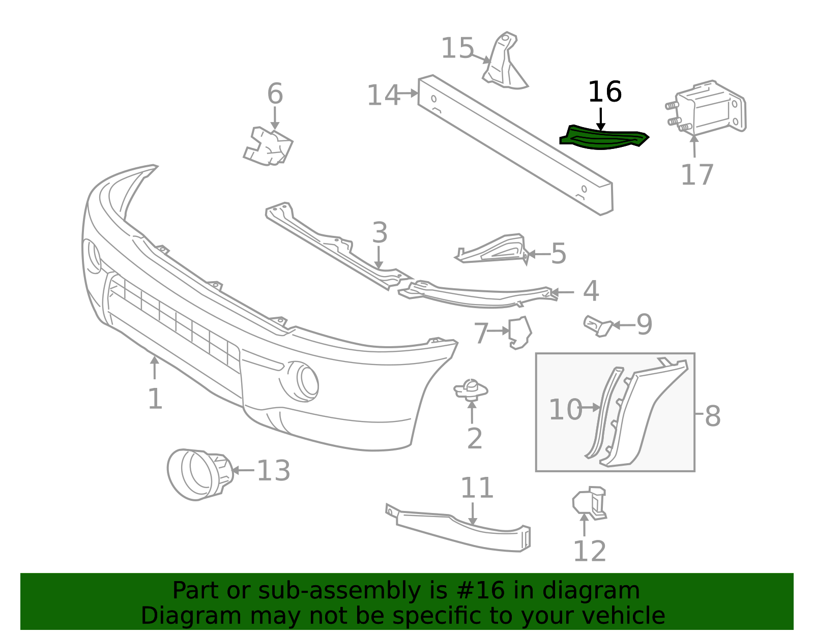 2005-2011 Toyota Tacoma 2005-2011 Toyota Tacoma - Reinforcement Mount ...