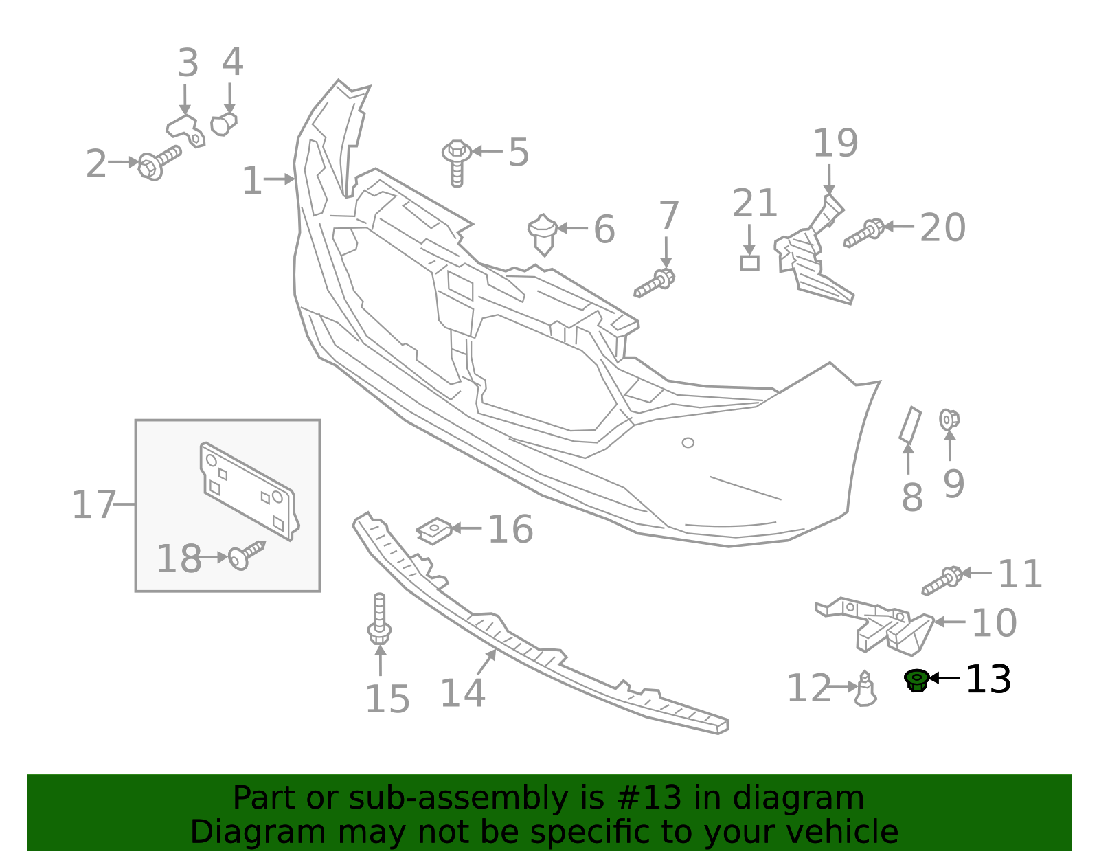 TK21-50-355 - Lower Bracket Rivet 2013-2025 Mazda | Mazda Parts Connect