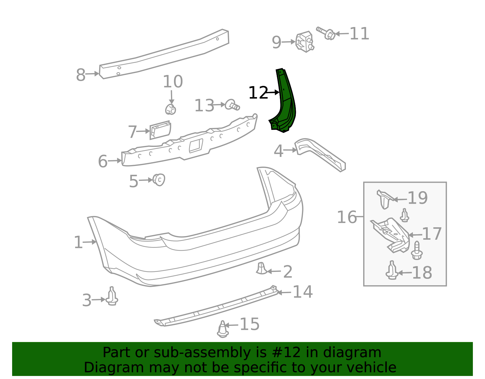 2004-2009 Toyota Prius Side Seal 52591-47010 | MotorMotor