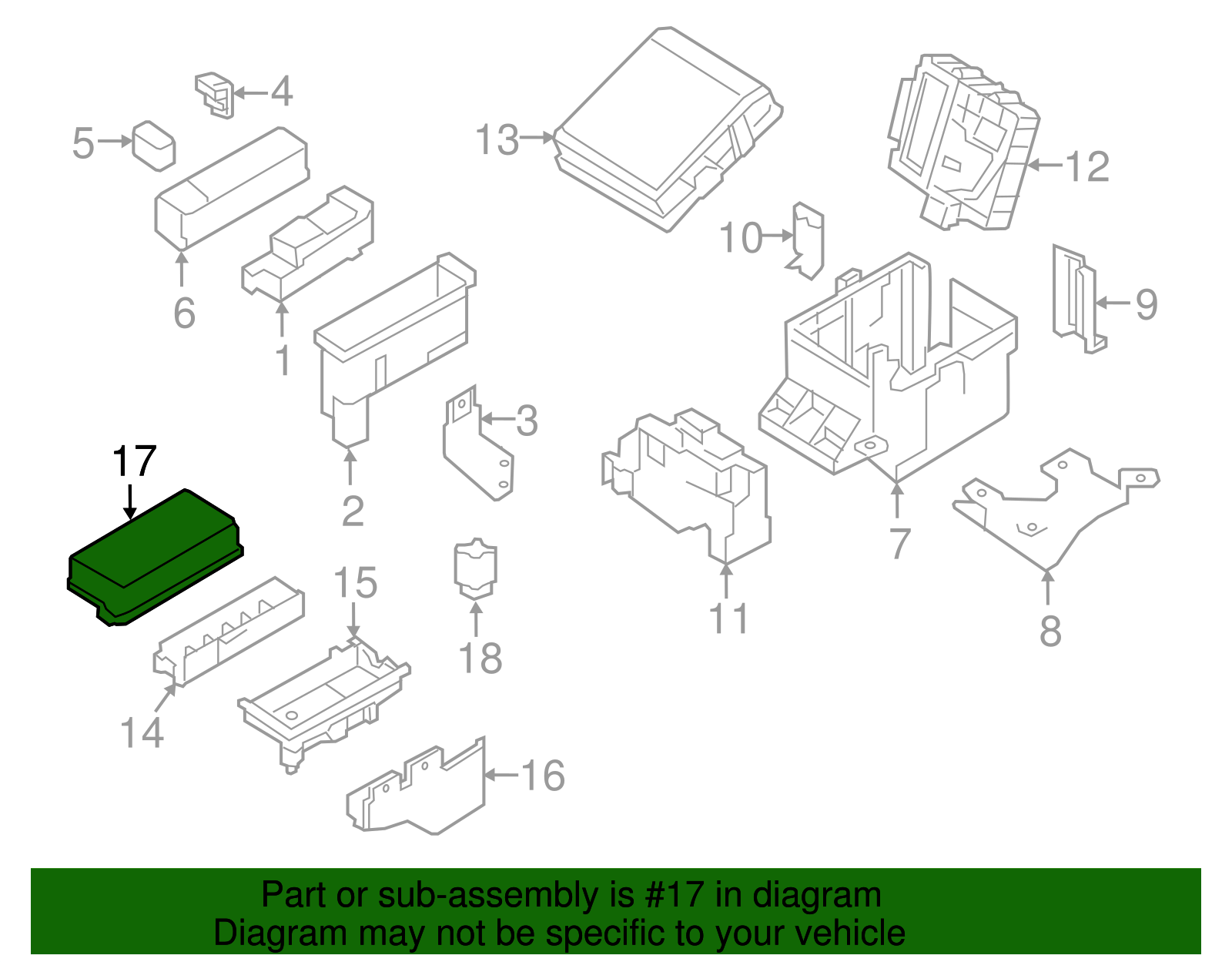 2016-2019 Nissan Upper Cover 24382-EZ00B | Nissan Parts Central