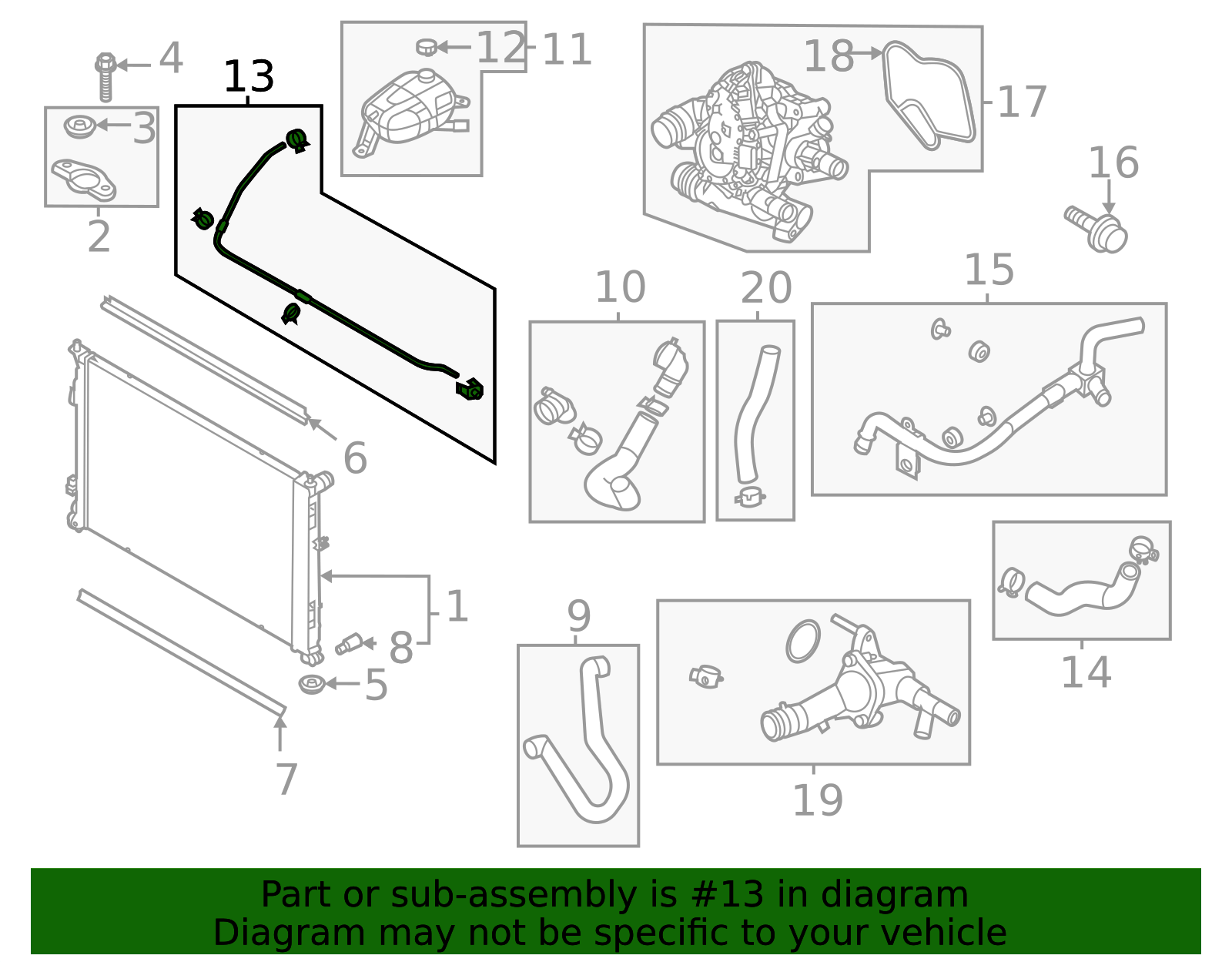 2020-2025 Hyundai Sonata Reservoir Hose 25450-L5000 | QuirkParts