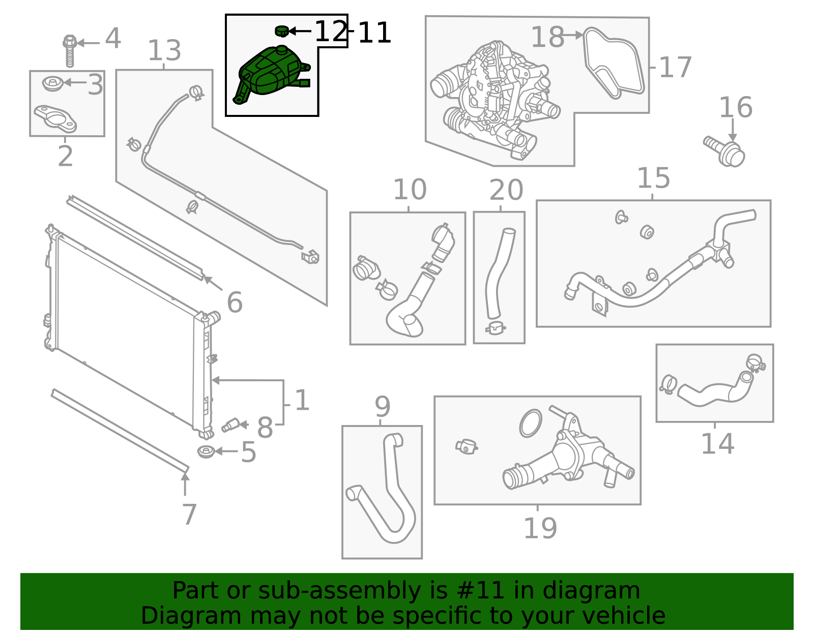 25430-L5000 - High-Quality Reservoir Assembly for 2020-2024 Hyundai ...