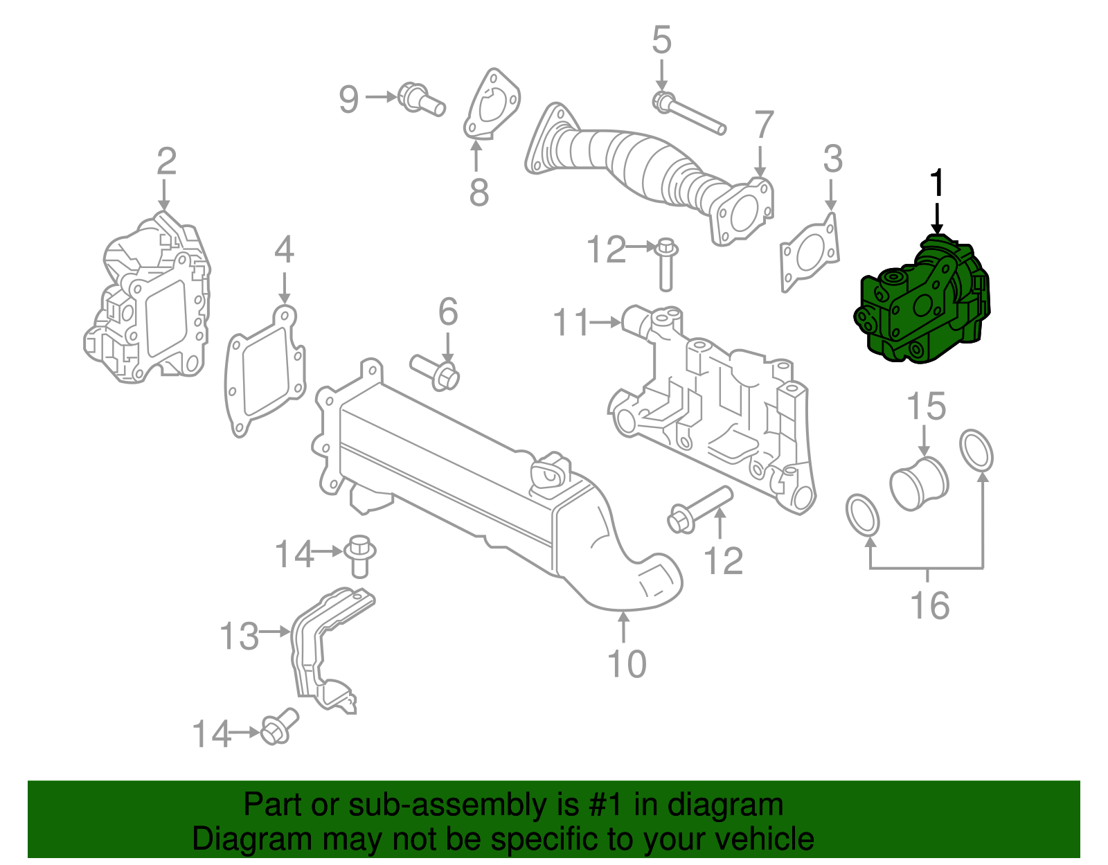 14710-EZ49ARE - Egr Valve 2016-2019 Nissan TITAN XD | Sullivan Brothers ...