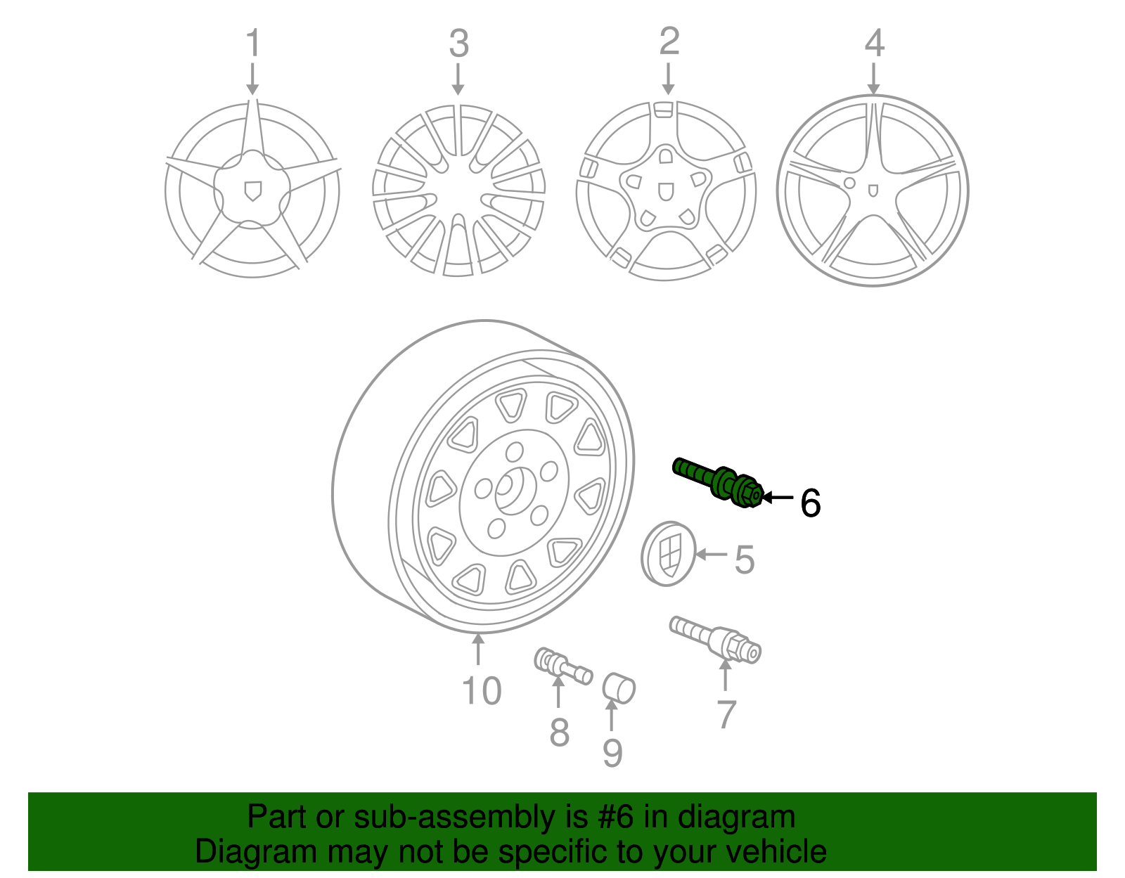 2004-2023 Porsche Wheel Bolt Black WHT-006-978 | Sunset Porsche Parts