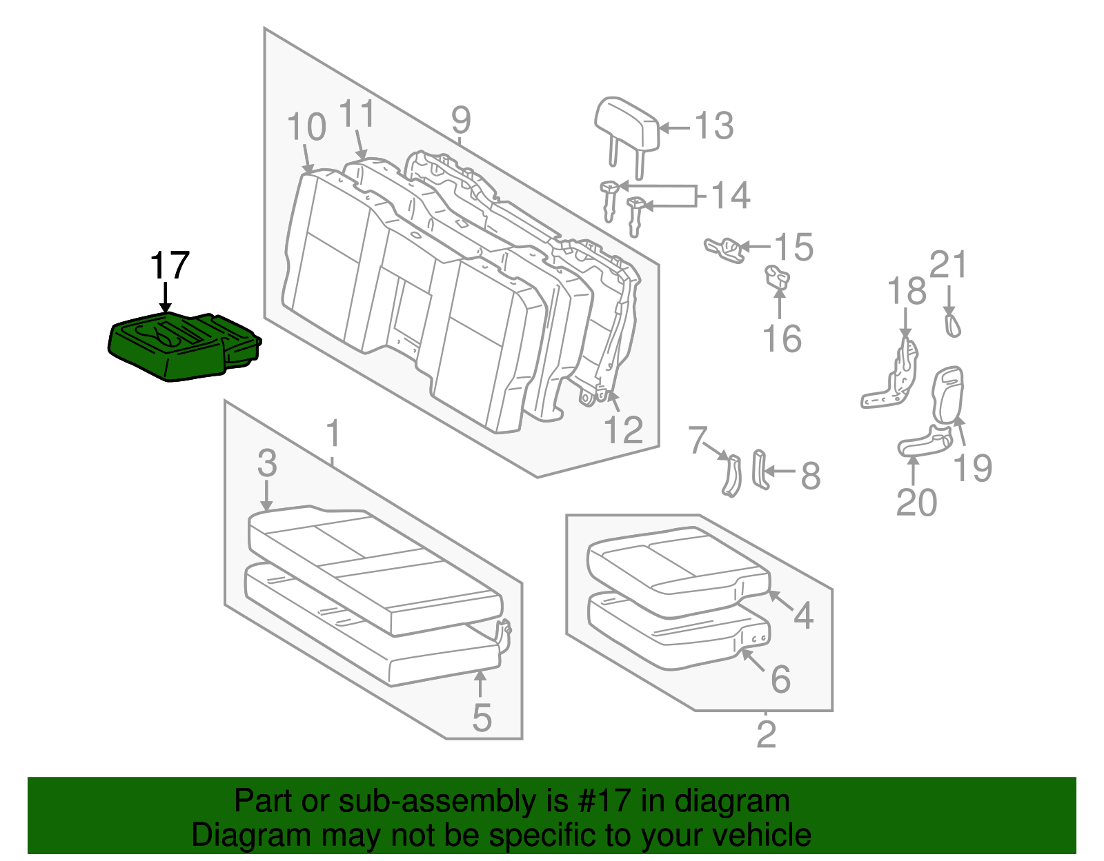 72830-0C070-B0 - Armrest - 2004 Toyota Tundra | Lithia Toyota Parts