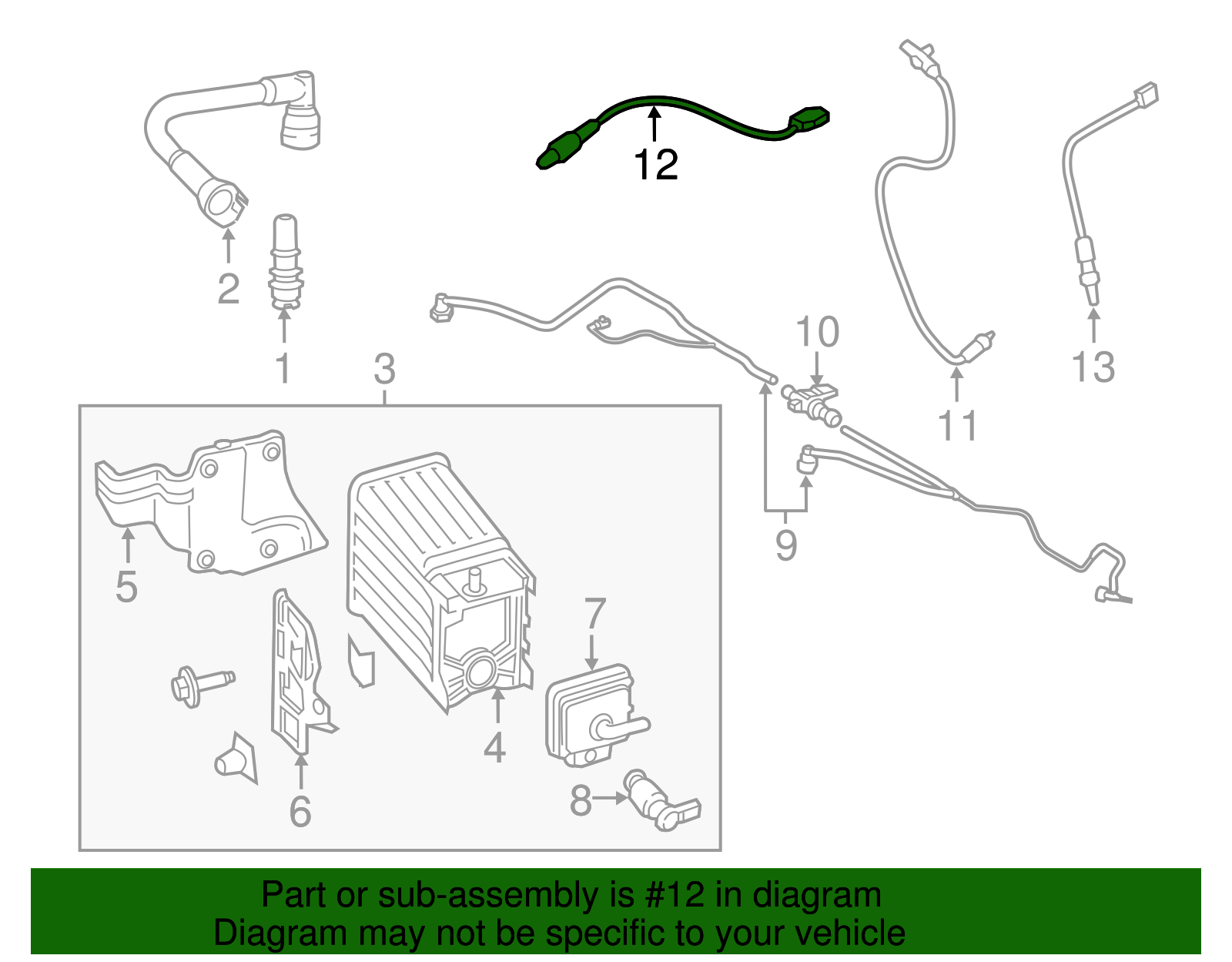 2011-2017 Ford Oxygen Sensor 8F9Z-9F472-G | OEM Parts Online