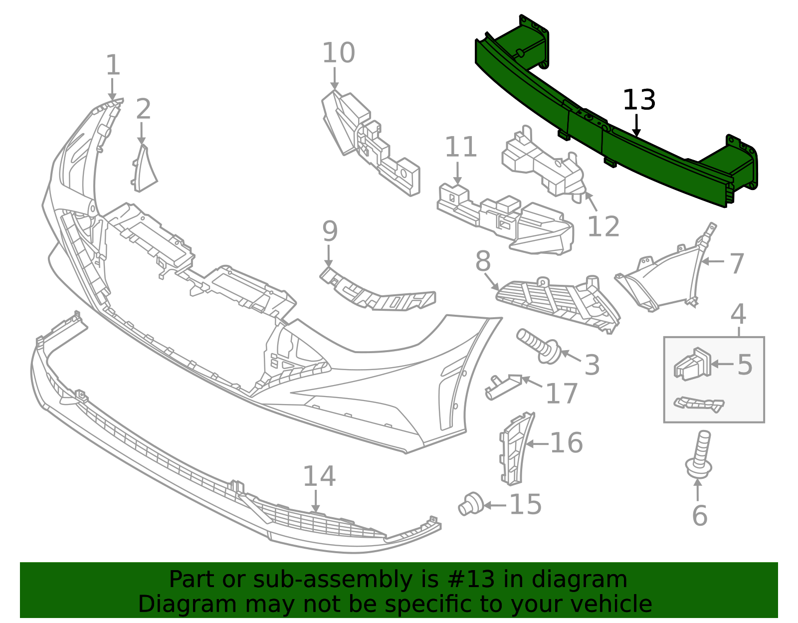 2021-2023 Hyundai Sonata Impact Bar 64900-L1401 | World OEM Parts Hyundai