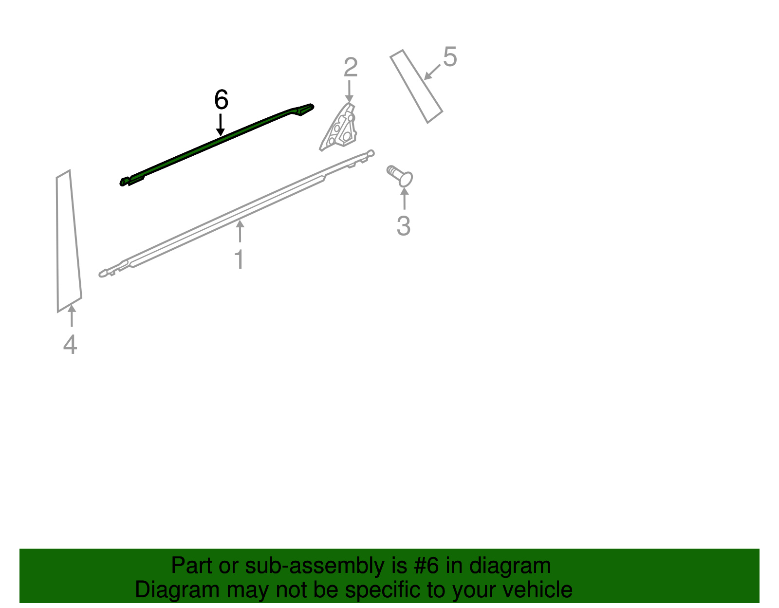 2018-2020 Hyundai Elantra GT Frame Molding 83860-G3000 | HyundaiParts ...