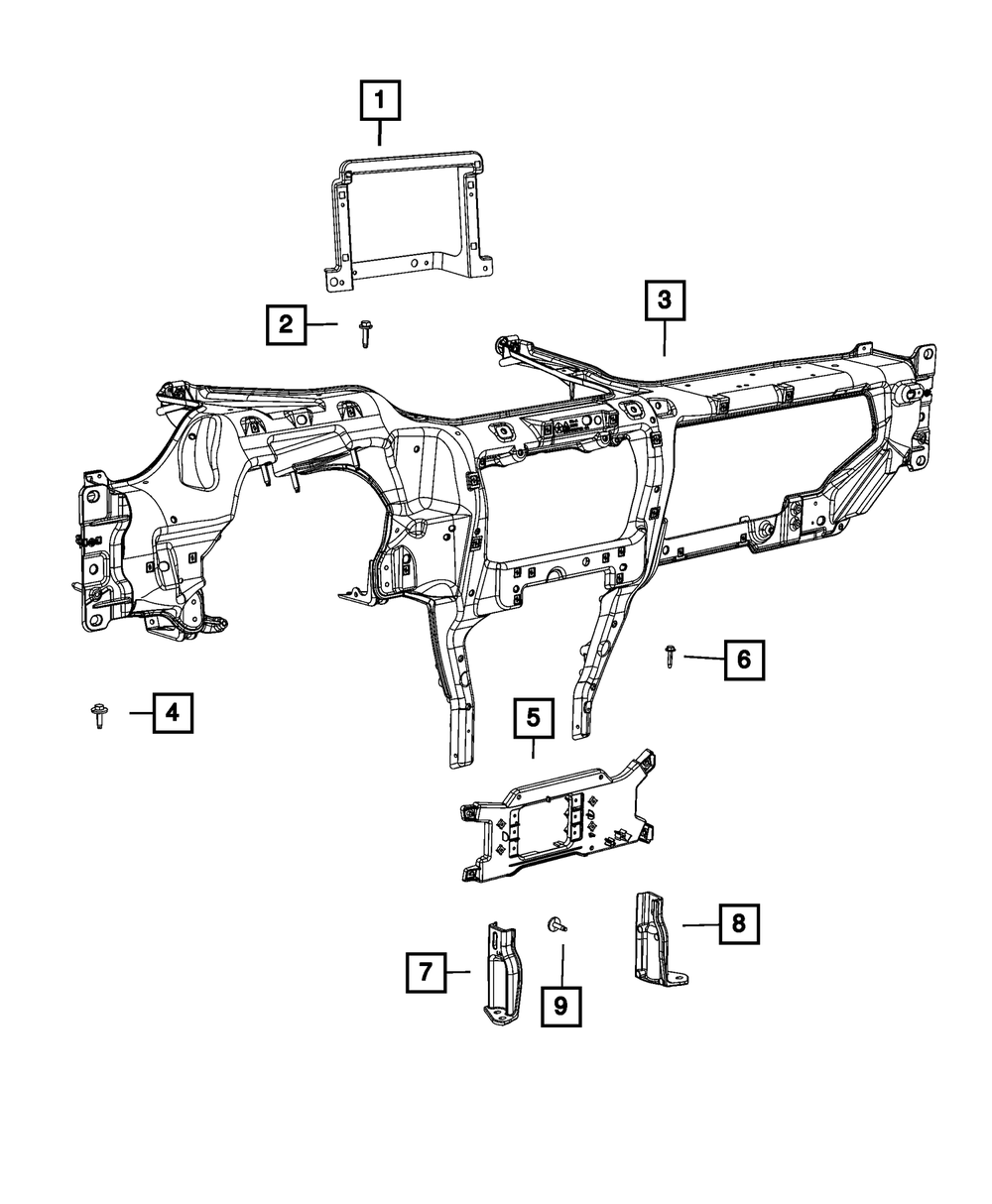 6104390AA - Hex Head Bolt And Coned Washer The Official Mopar eStore