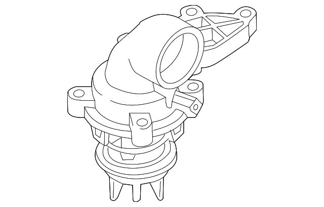 2009-2017 Audi Engine Coolant Thermostat Kit 06E-121-111-AL | Genuine ...