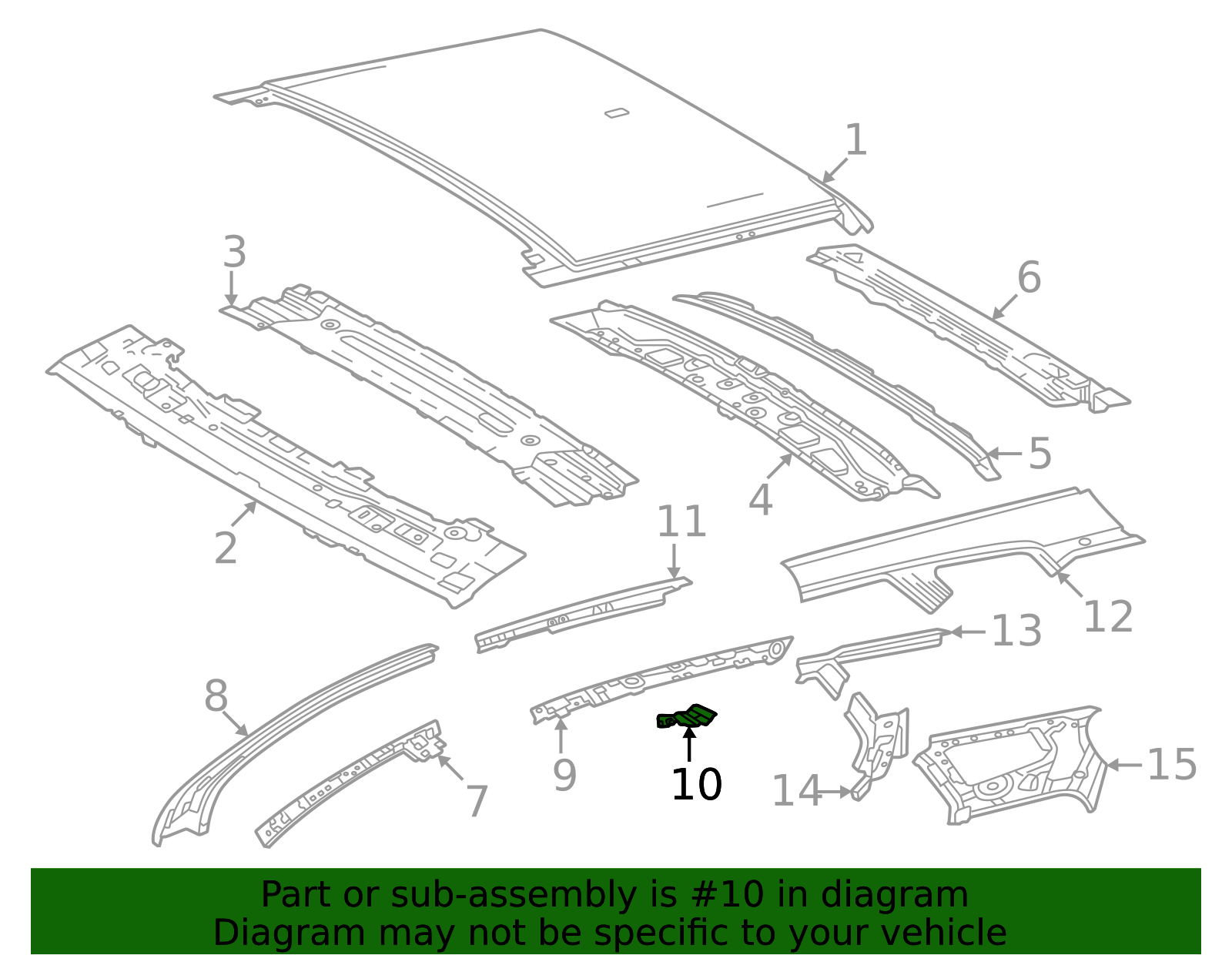 2025 Toyota Crown Signia Outer Rail Gusset 61242-30060 | Toyota Parts ...