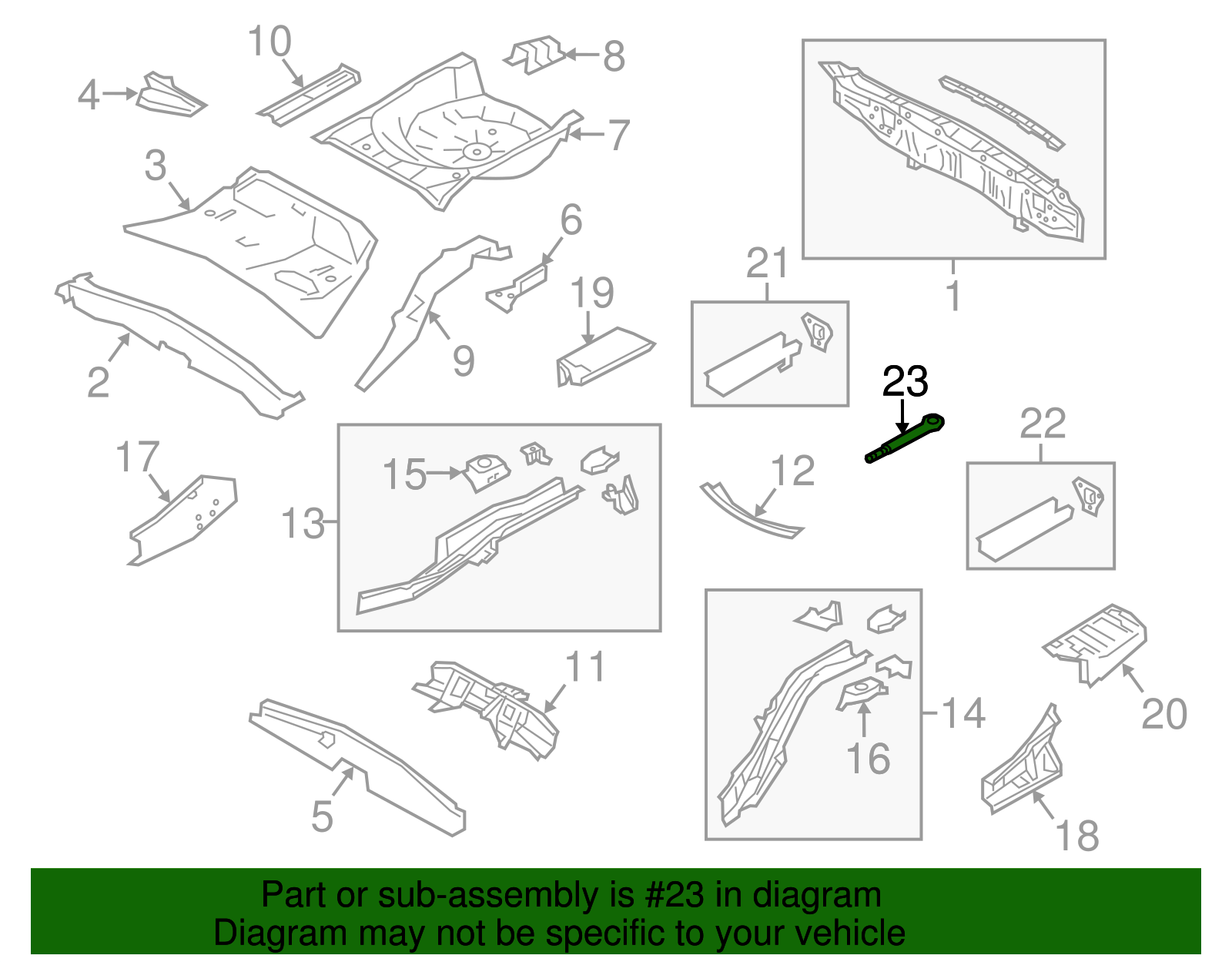57805FJ000 - Hook 2012-2025 Subaru | Subaru Parts Exchange