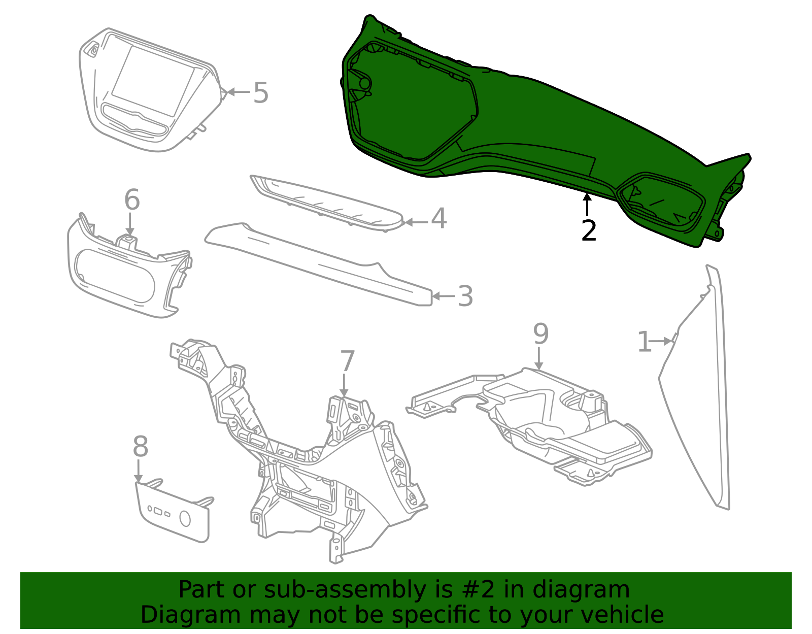 2021-2023 Chevrolet Trailblazer Trim Pad 42712096 | Capital Chevy Parts