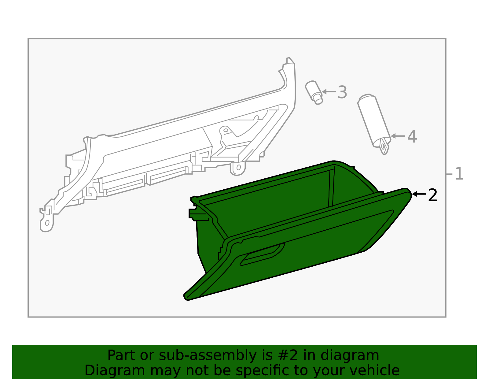Genuine Official Toyota Glove Box Door part# 55550-0R050-C0 for 2019 ...
