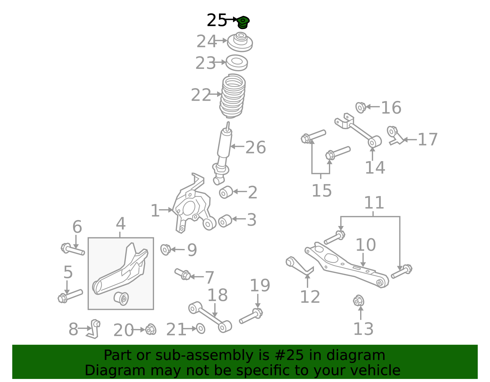 2006-2010 Ford | Spring Insulator | 6L2Z-18198-A | Walls' Ford Parts