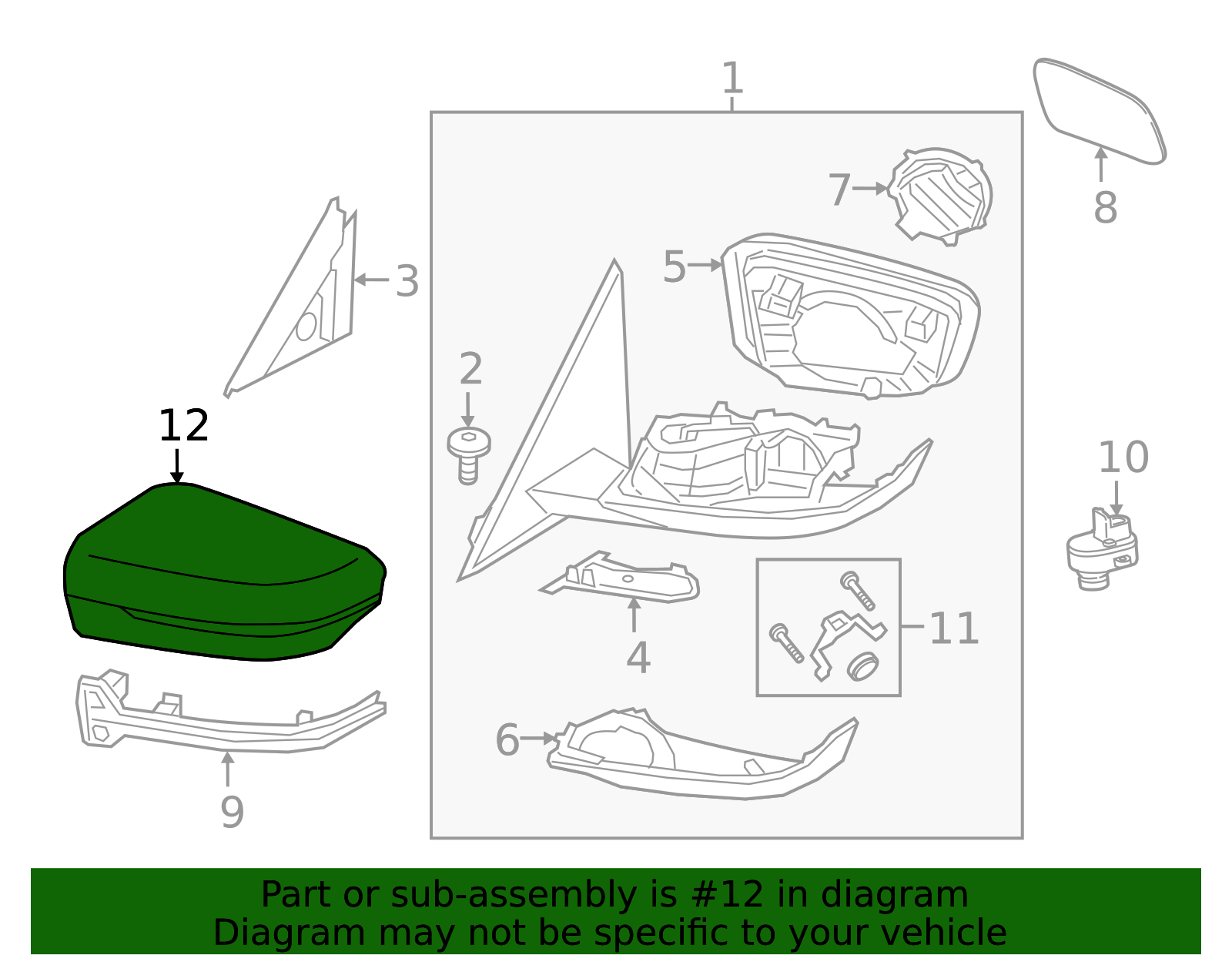 51168492897 - 2019-2026 BMW Mirror Cover (51-16-8-492-897) | BMW of ...