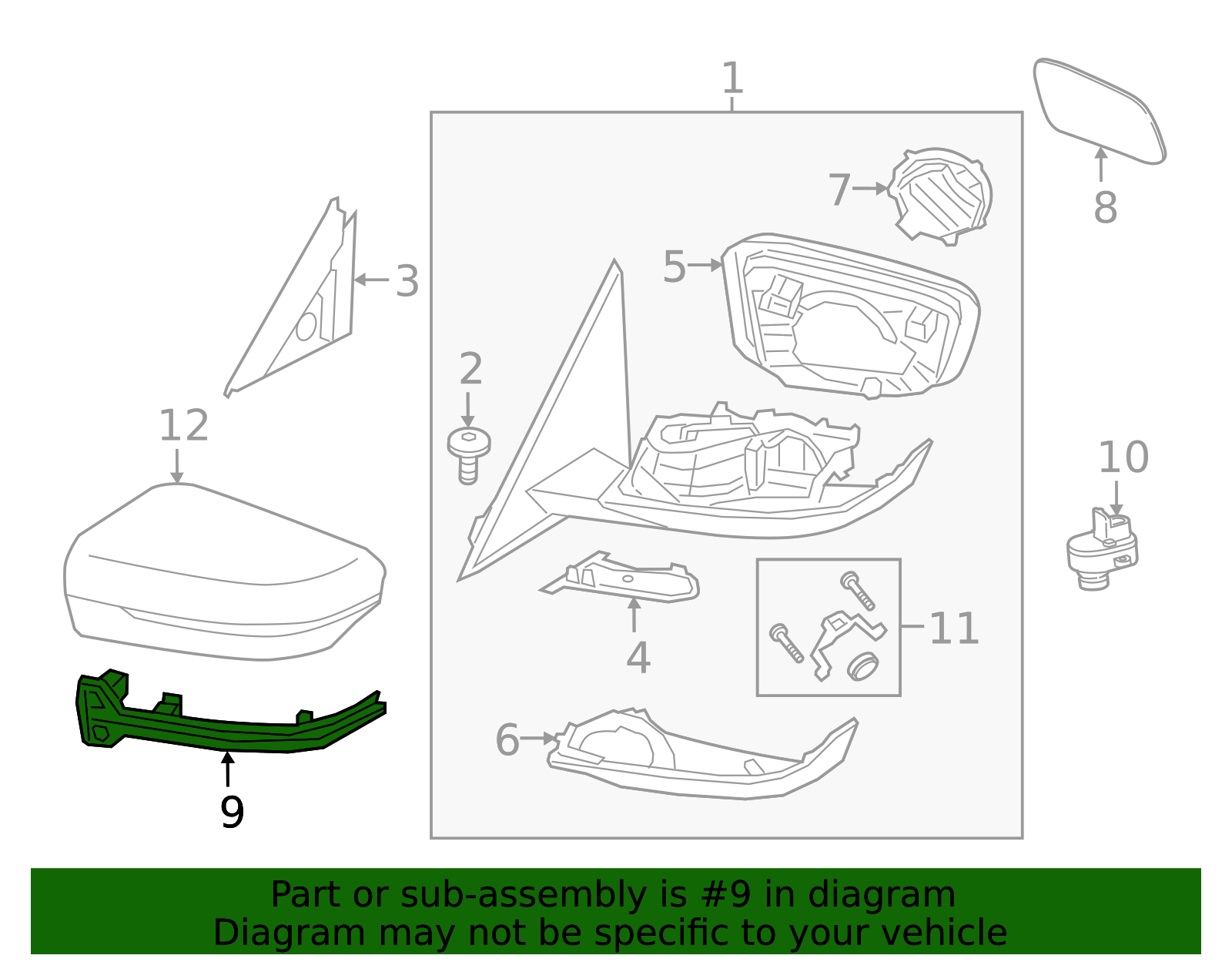 Genuine BMW 63-13-7-498-160 | Mirror Signal Lamp - Right | FREE ...