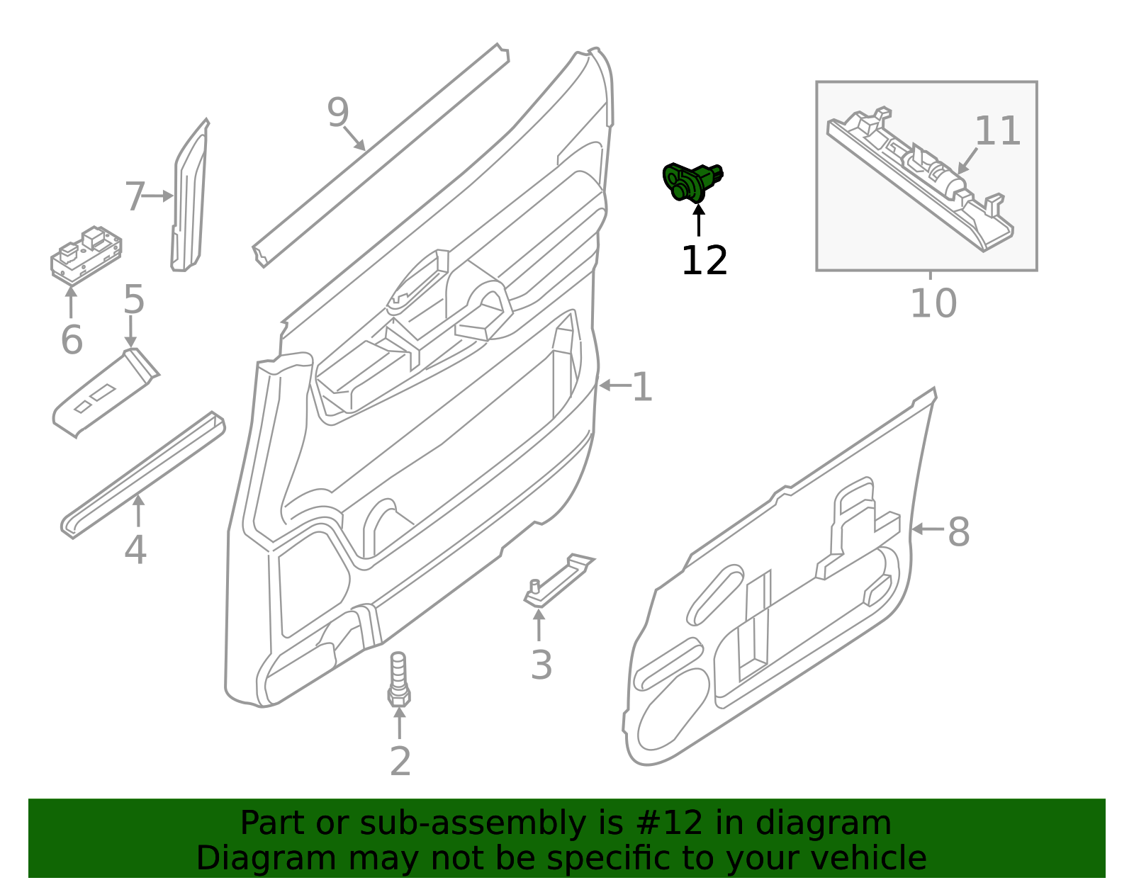 25360AD000 - Door Ajar Switch Nissan Canada Parts