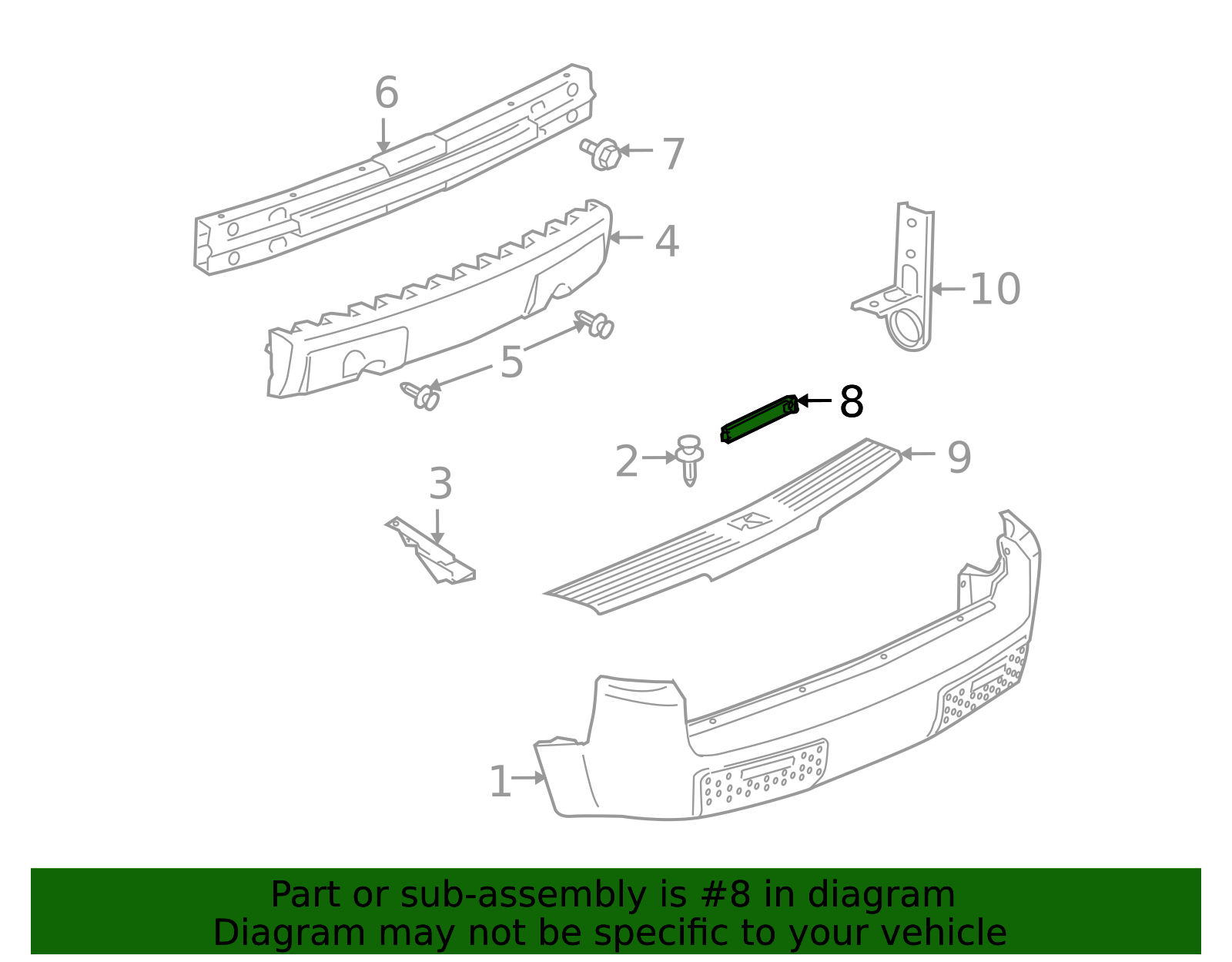 25805313 - 1989-2023 GM - Rear Bumper Cover Reflector | Partners Chevy