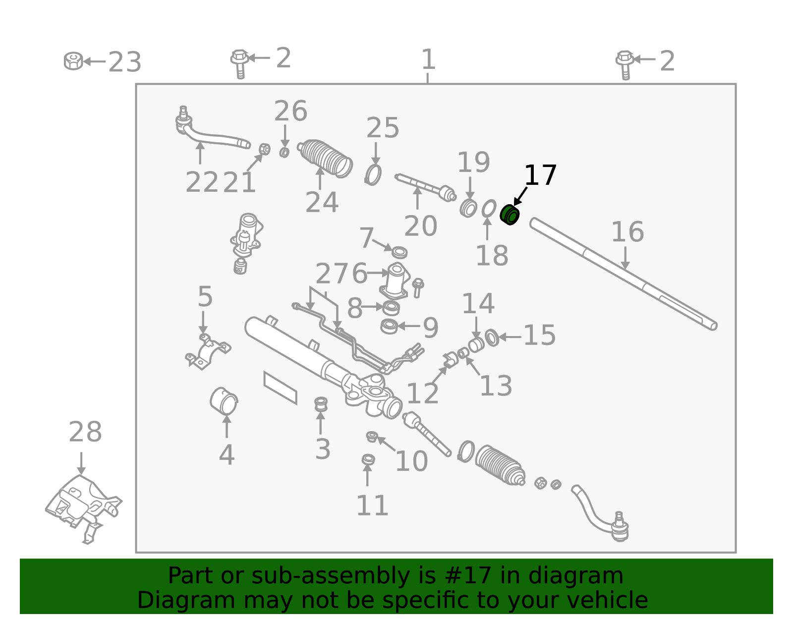 2007-2012 Hyundai Veracruz Rack Bushing 57726-3J000 | OEM Parts Online