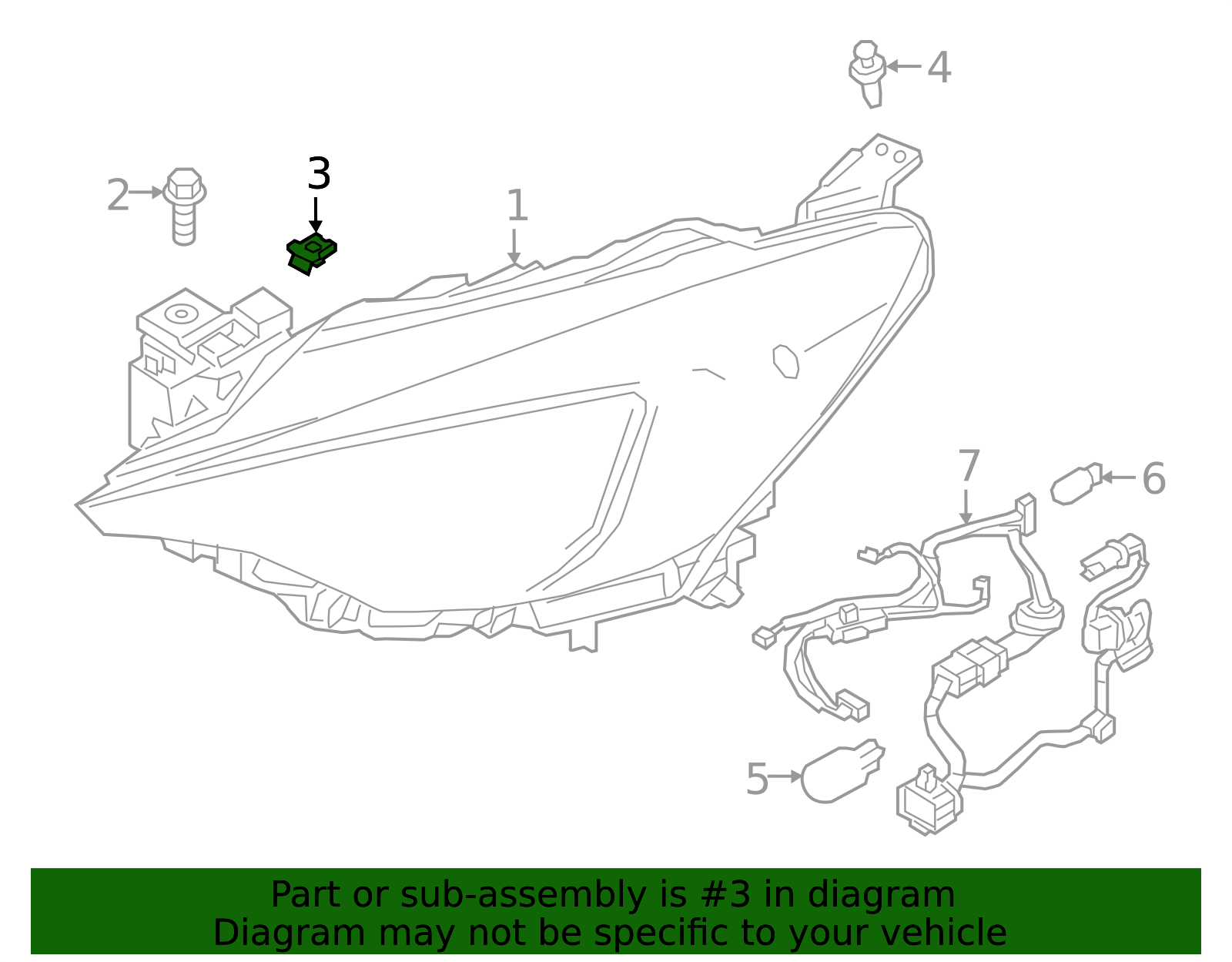 Genuine Official Toyota Headlamp Assembly U-Nut part# 90118-WB343 for ...