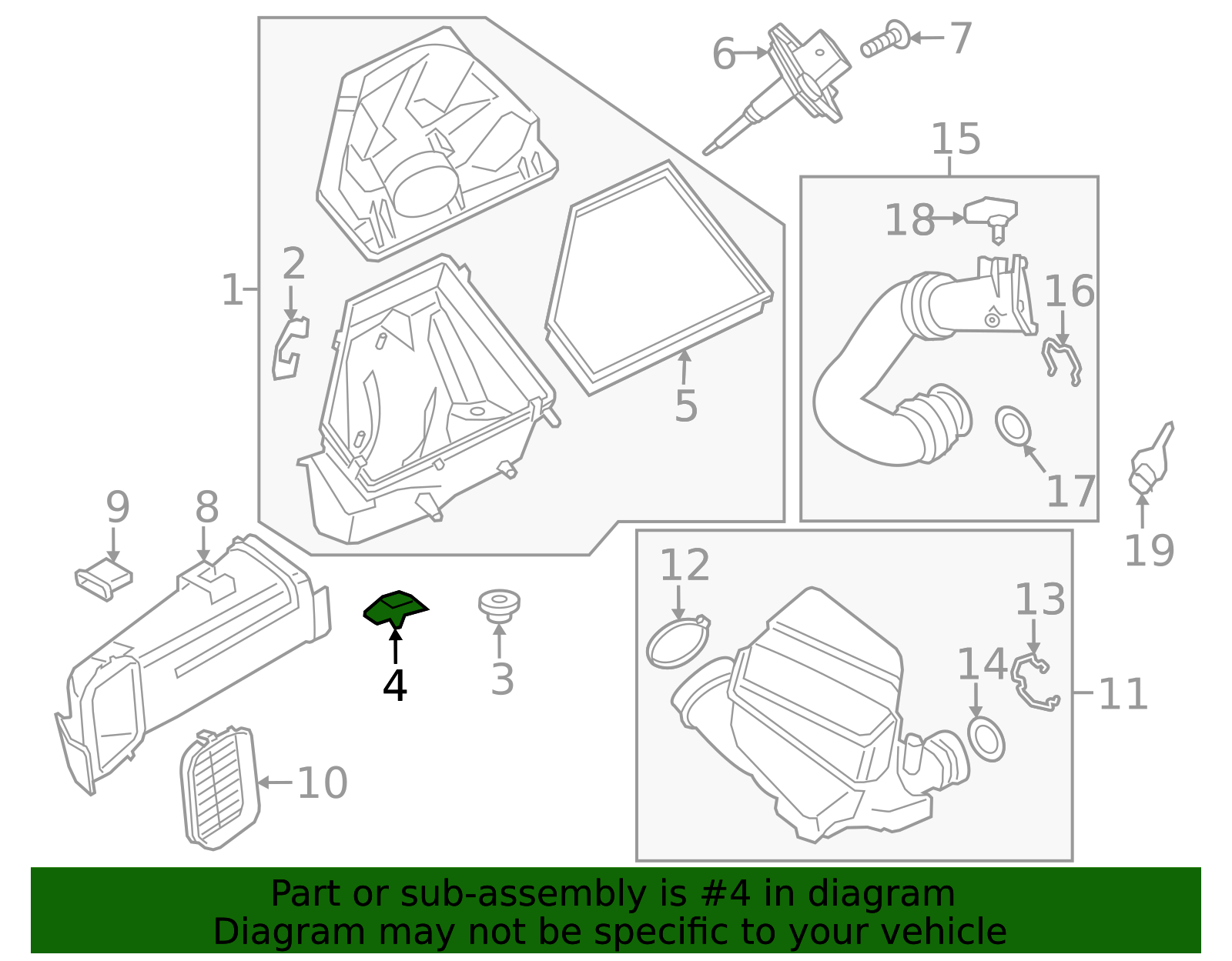 2019-2025 BMW Air Cleaner Assembly Bracket 13-71-8-635-105 | BMW OEM Parts