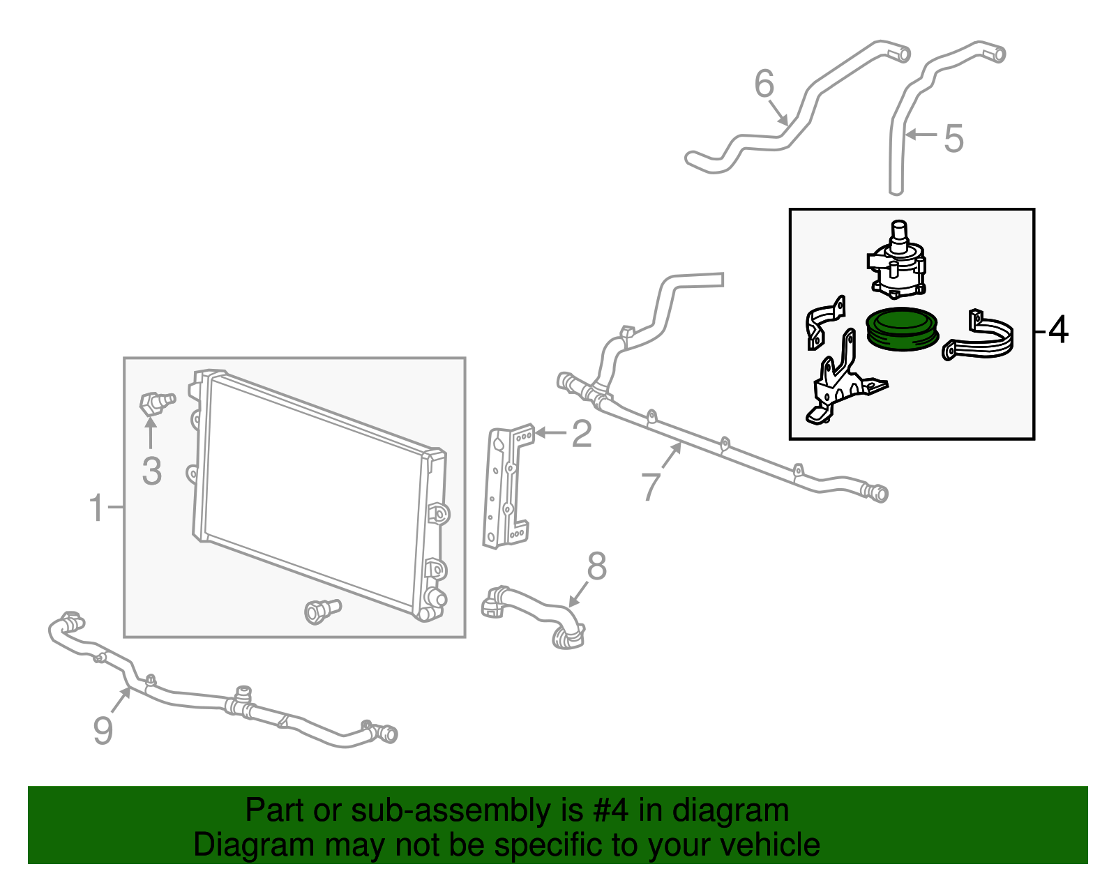 23298563 - 2016-2019 Cadillac ATS - Intercooler Coolant Pump | Partners ...