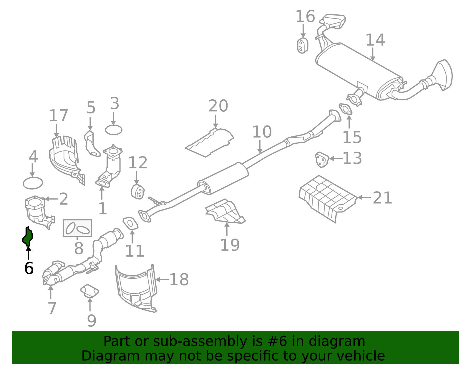 2009-2024 Nissan Catalytic Converter Support Bracket 20817-JA11C | My ...