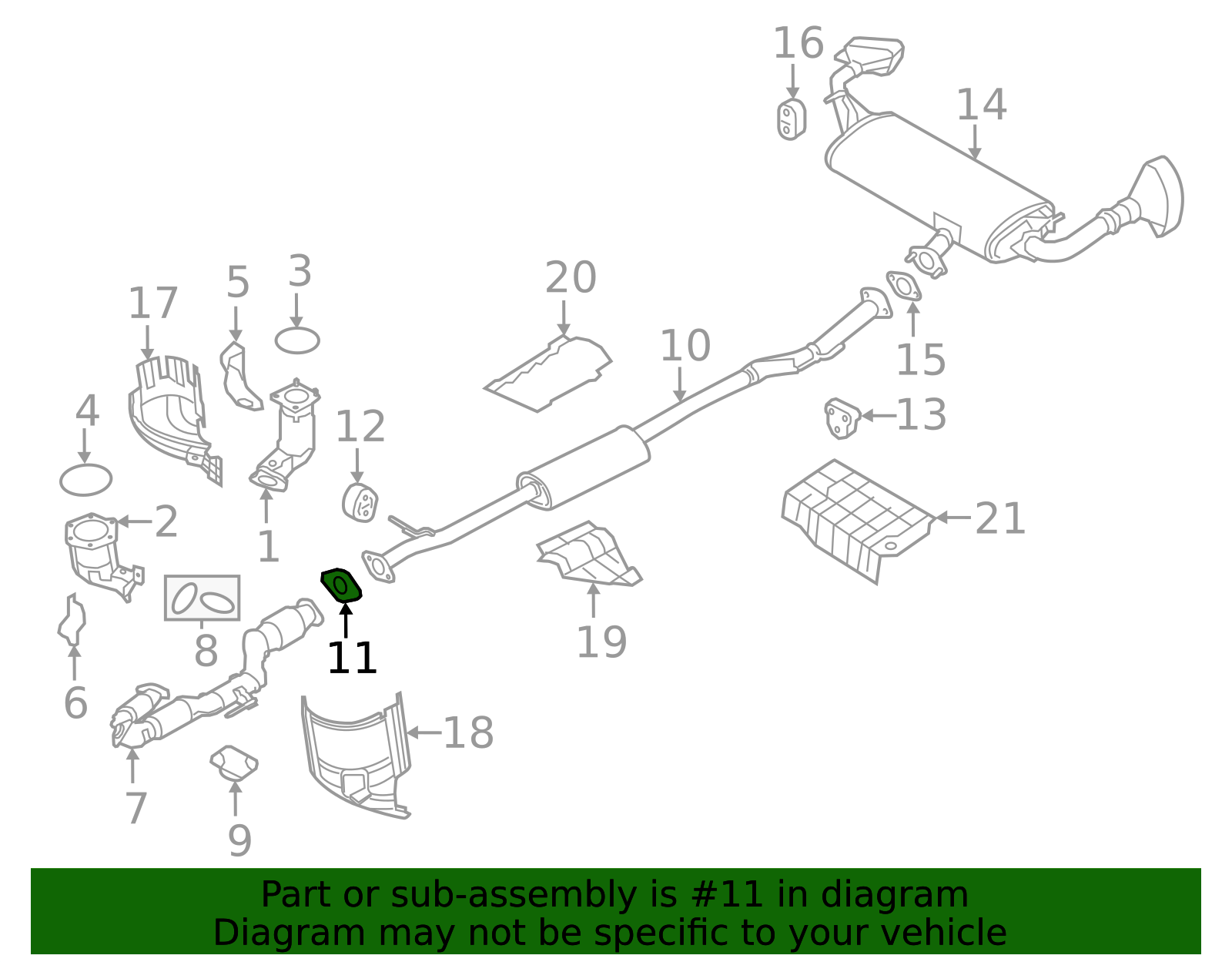 20692-8H30A - Exhaust Pipe Connector Gasket 2007-2026 Nissan | Official ...