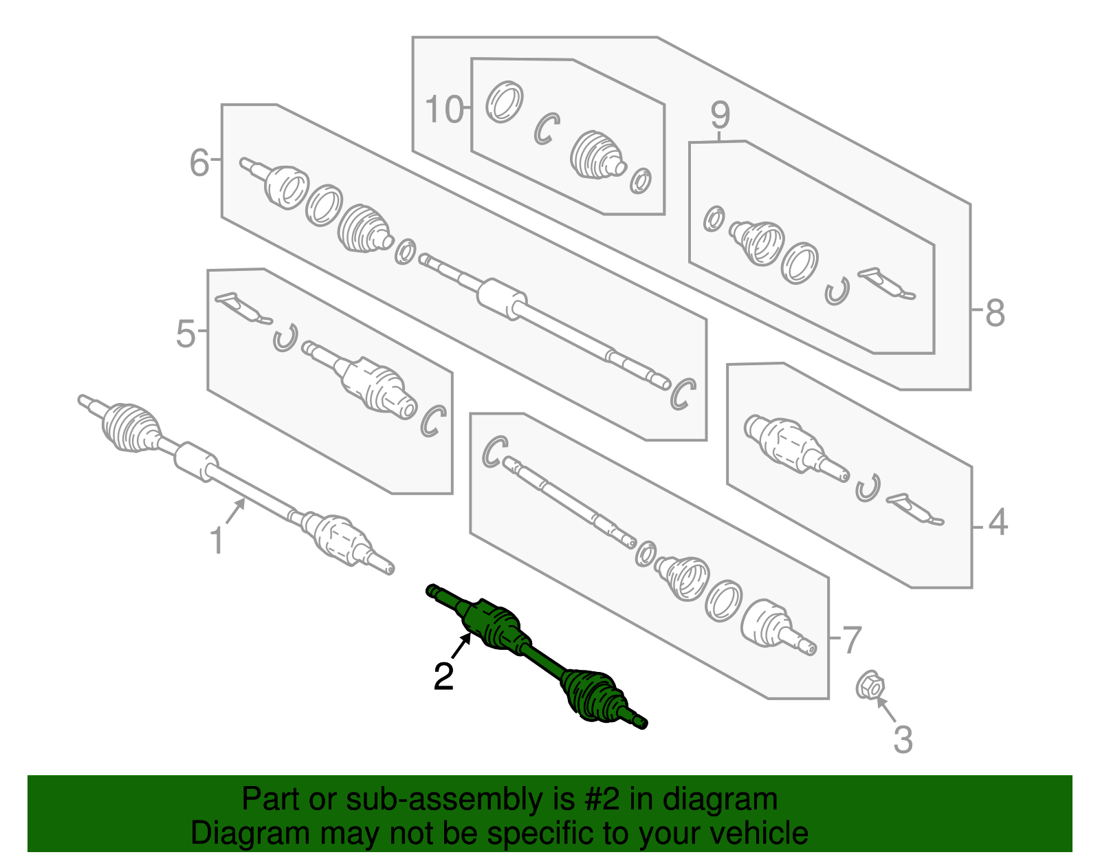TX-888 - Motorcraft™ Axle Assembly 2018-2021 Ford EcoSport | Big 3 Auto ...
