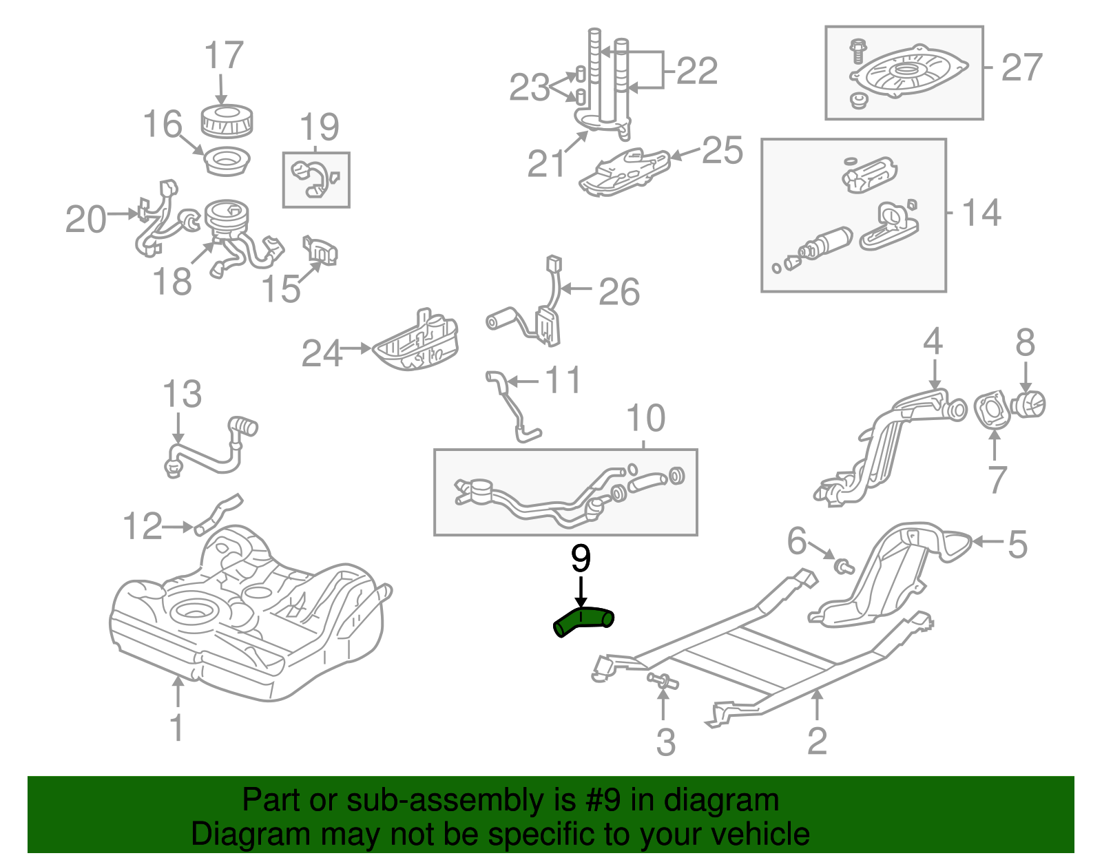 17651-S5A-A30 - Tube Filler Neck - 2001-2005 Honda Civic | Honda Parts ...