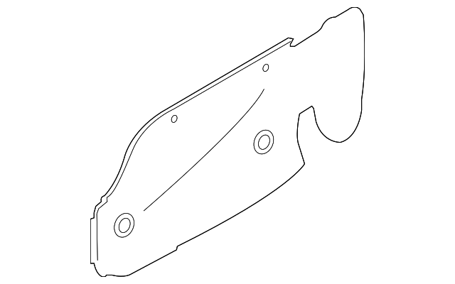 17285-EZ40B - 2016-2019 Nissan TITAN XD - Side Shield | Anicra Nissan Parts