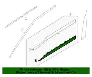 87725-Q5010 - Lower Molding 2021-2025 Kia Seltos | Kia.Parts Store