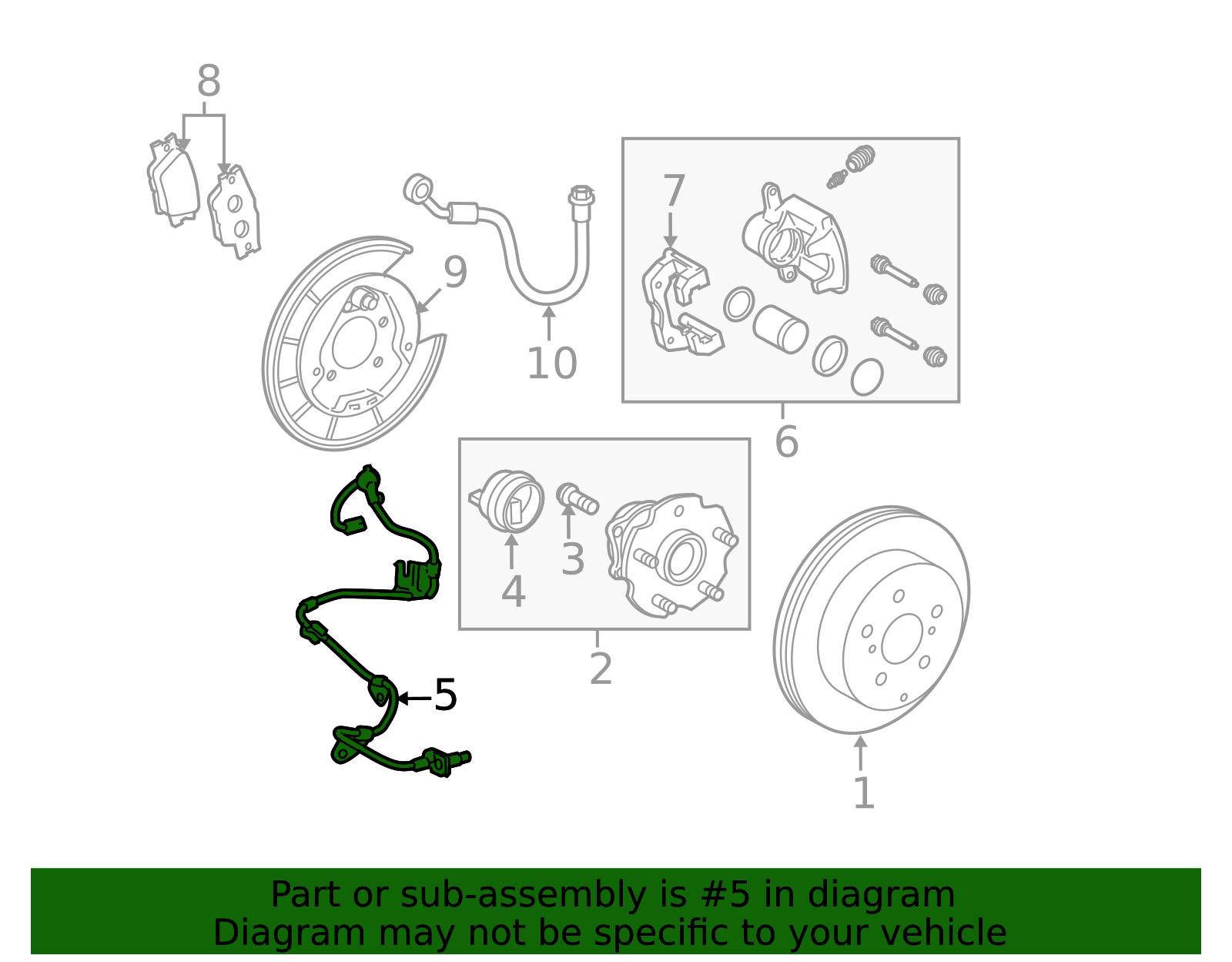 2006-2014 Toyota RAV4 2006-2014 Toyota RAV4 - ABS Sensor Wire 89516 ...