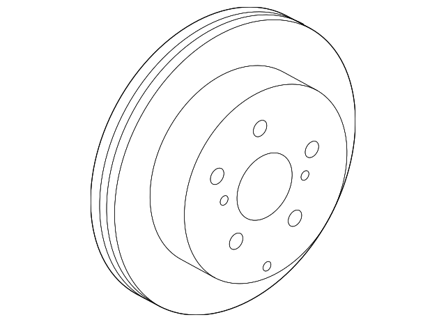 2006-2018 Toyota RAV4 Disc Brake Rotor Rear 42431-42060 | OEM Parts Online