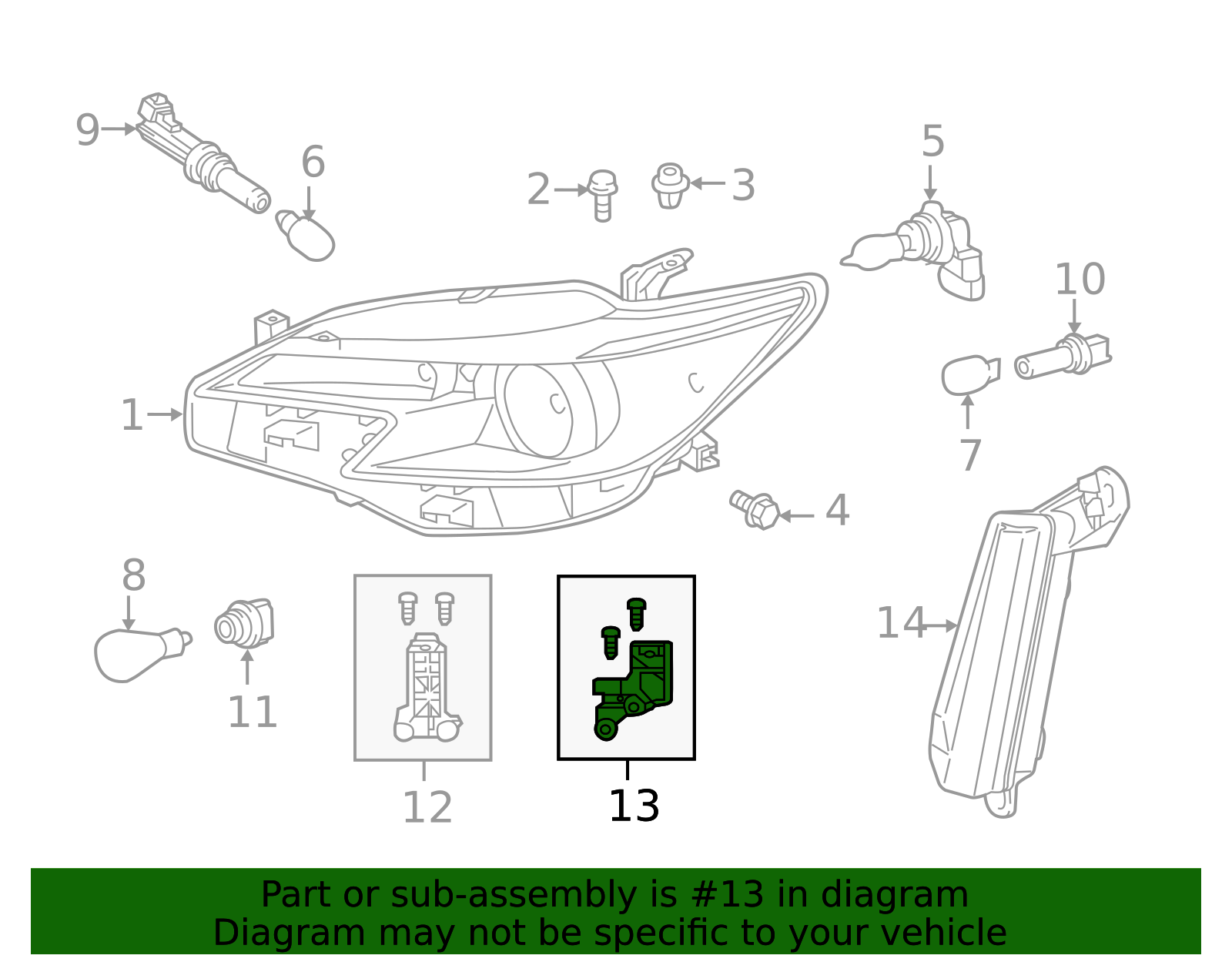 81195-21050 - High-Quality Headlight Bracket for 2014-2016 Scion tC ...