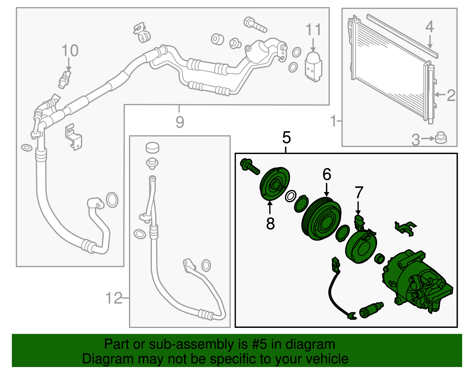 97701-B0100 - Compressor Assembly 2017-2018 Kia Forte | Kia.Parts Store